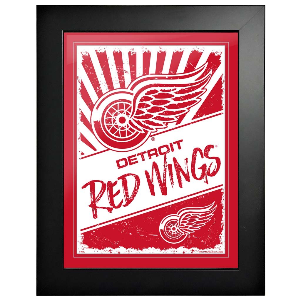 Detroit Red Wings 12 x 16 Classic Framed Artwork – Hockey Hall of Fame