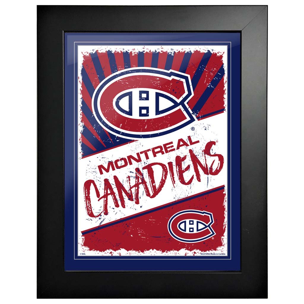 Montreal Canadiens 12x16 Classic Framed Artwork – Hockey Hall of Fame