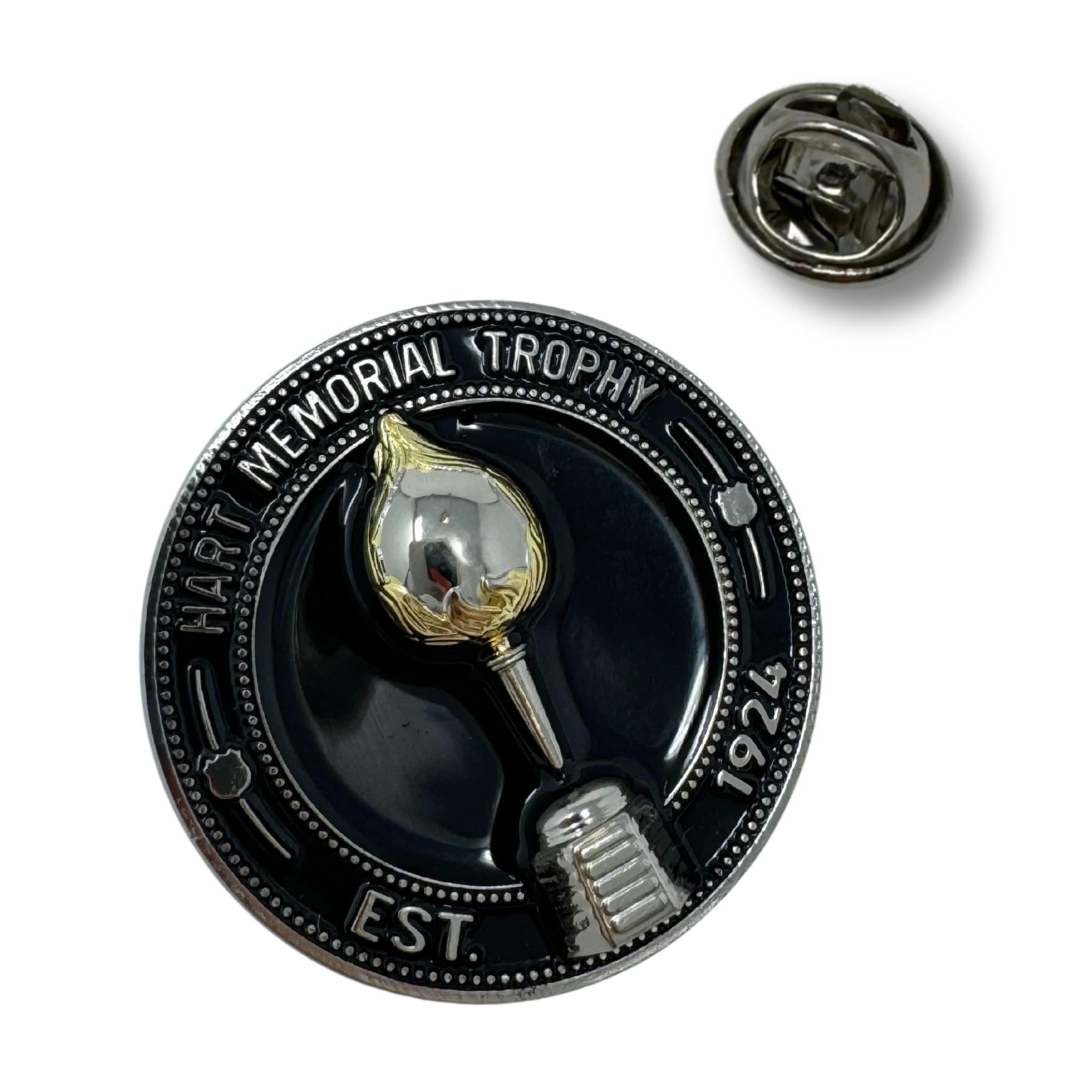 Hart Memorial Trophy Pin | 3D Silver & Gold Medallion | Hockey Hall of ...