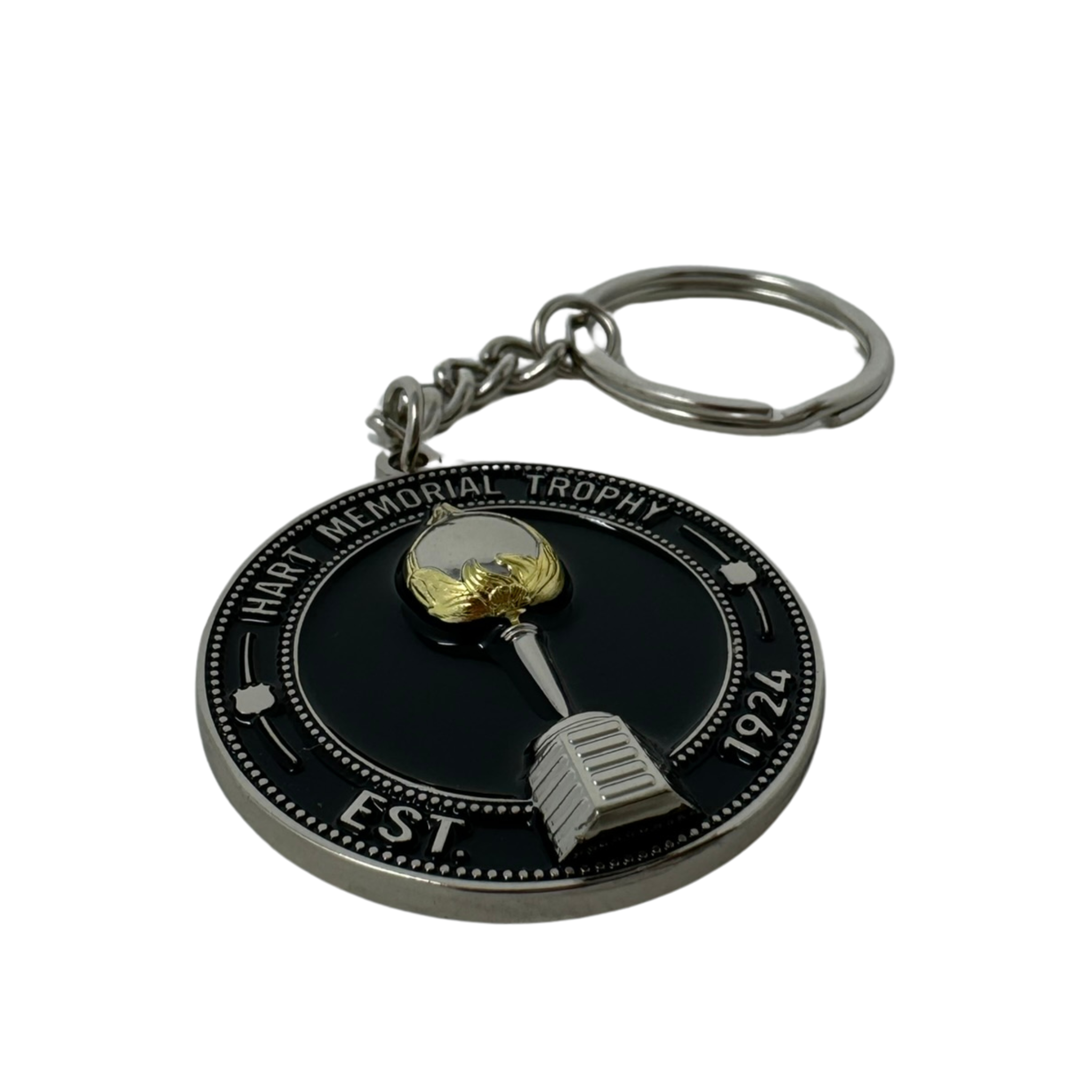Hart Memorial Trophy Keychain | 3D Silver & Gold Medallion | Hockey ...