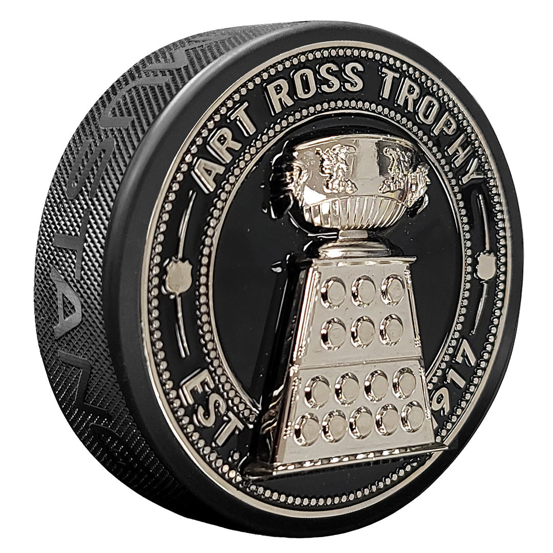 Art Ross Trophy Puck | 3D Silver Medallion | Hockey Hall of Fame ...
