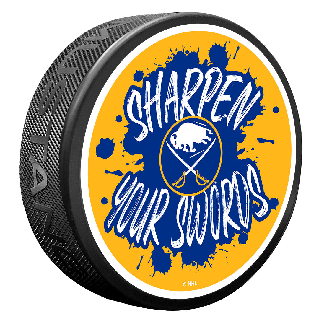Buffalo Sabres Puck | Slogan | Sports Decor – Hockey Hall of Fame