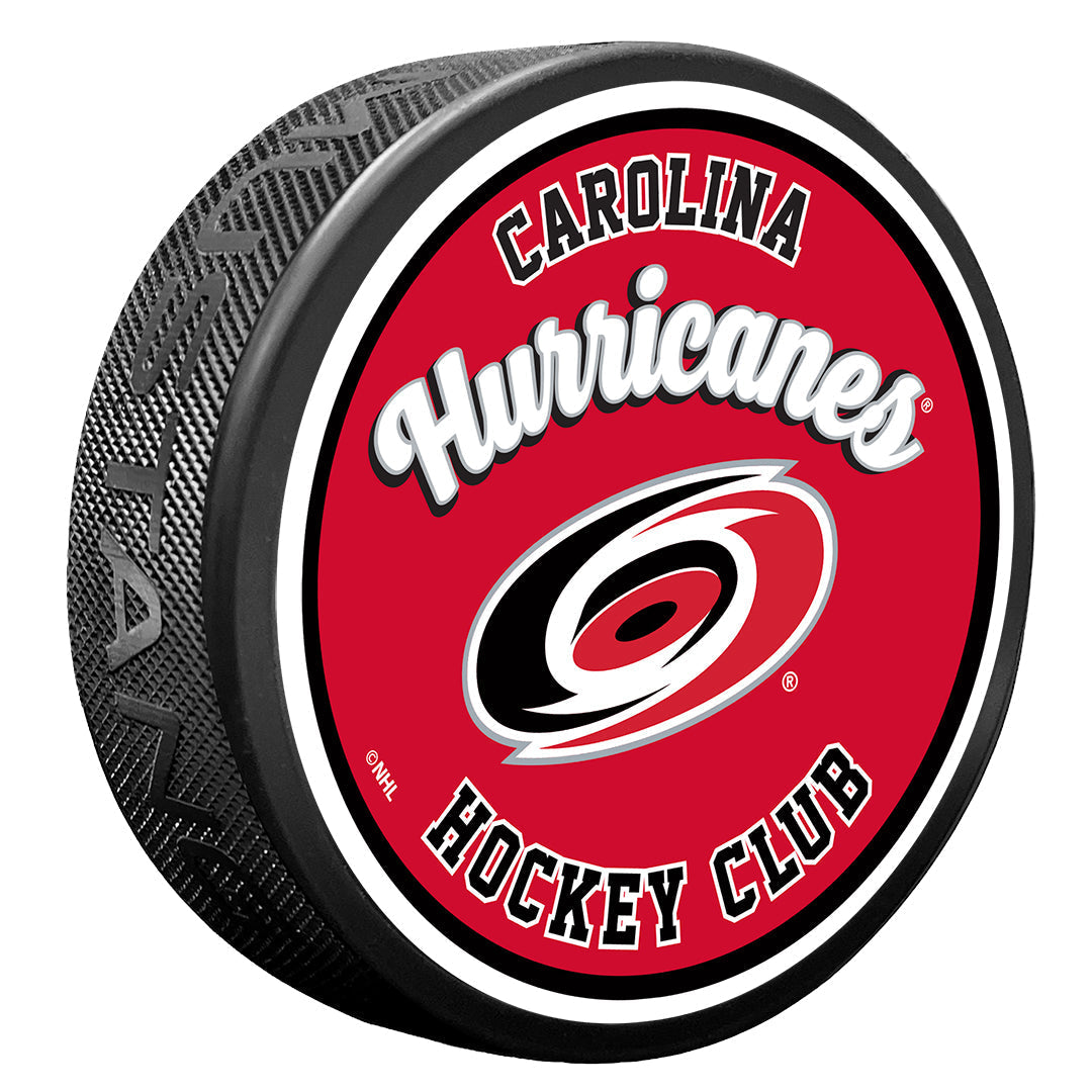 Carolina Hurricanes Puck | Retro Script | Sports Decor – Hockey Hall of ...