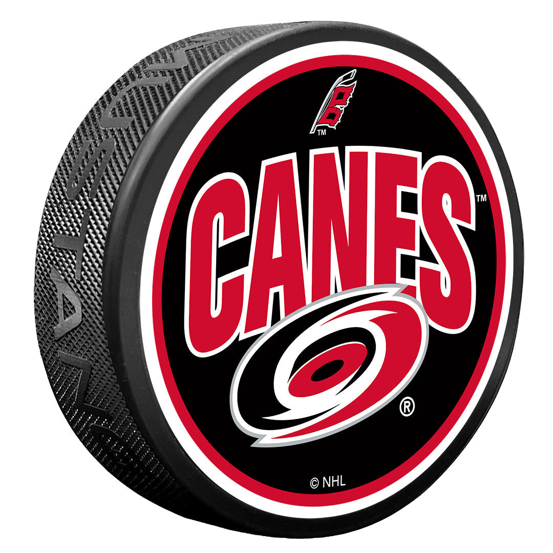 Carolina Hurricanes Puck | Wordmark | Sports Decor – Hockey Hall of Fame