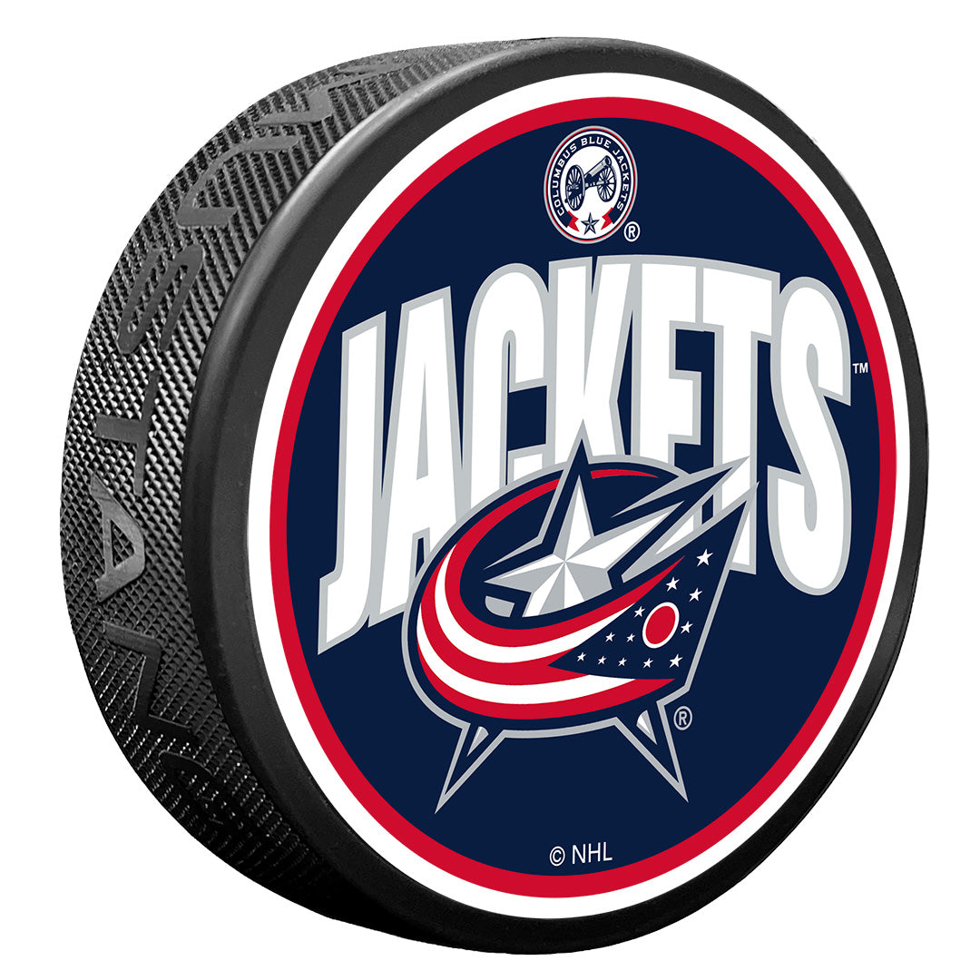 Columbus Blue Jackets Puck | Wordmark | Sports Decor – Hockey Hall of Fame