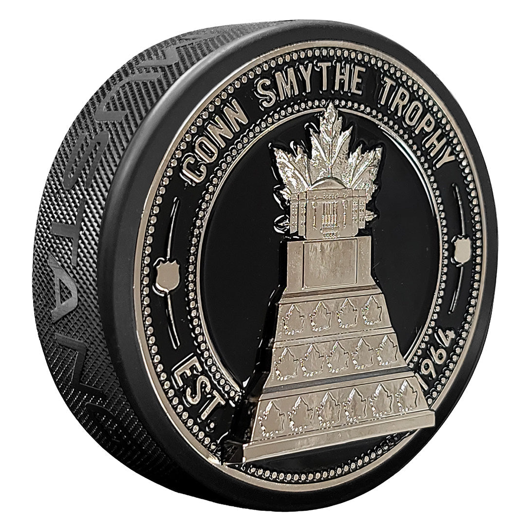 Conn Smythe Trophy Puck | 3D Silver Medallion | Hockey Hall of Fame