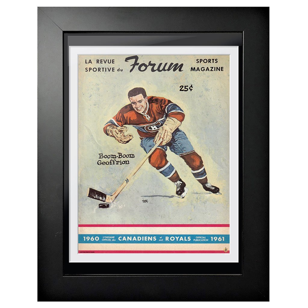 Montreal Canadiens Program Cover - Forum Sports Magazine Boom Boom Geo ...