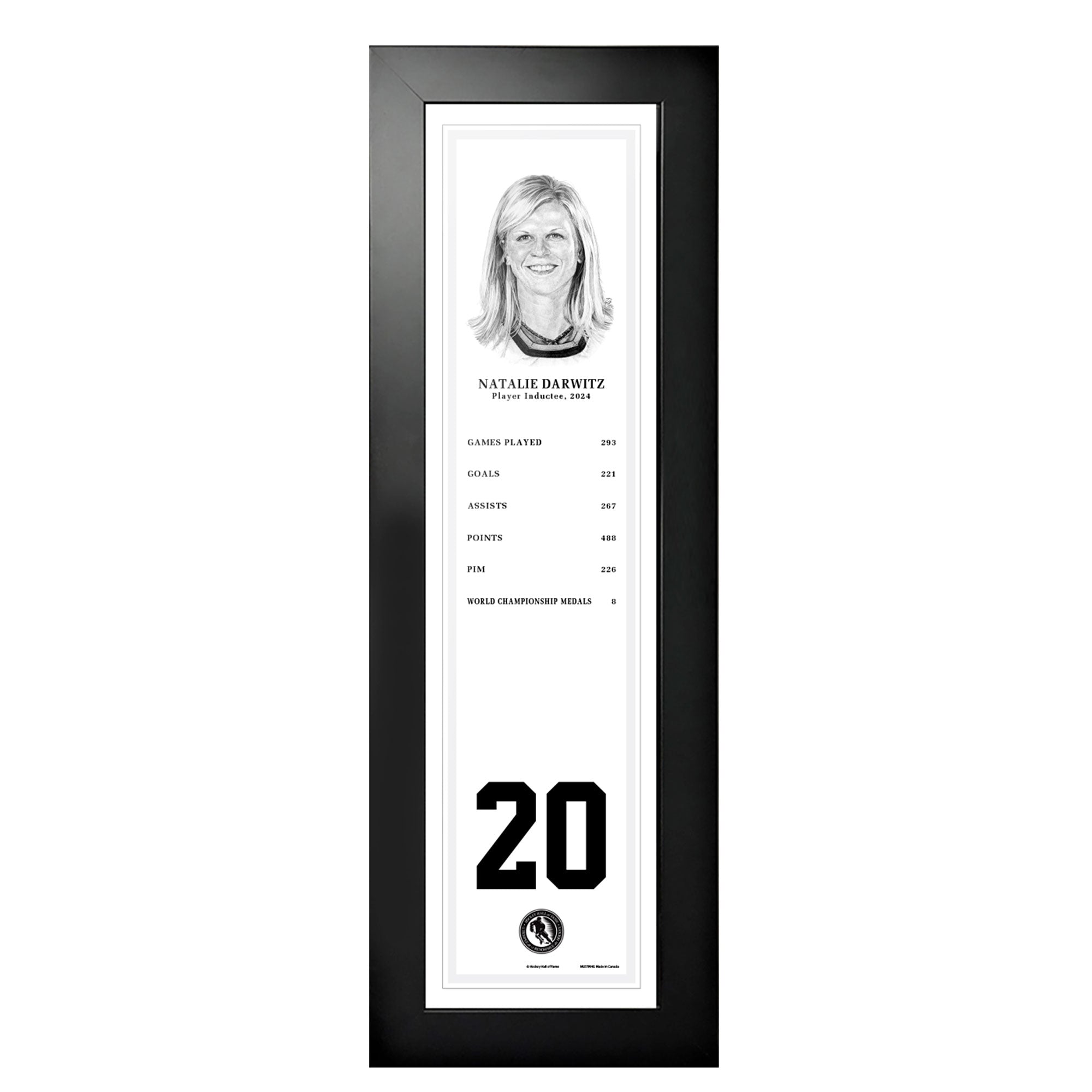 NHL Legends | 6" x 22" Frame | 2024 Natalie Darwitz – Hockey Hall of Fame
