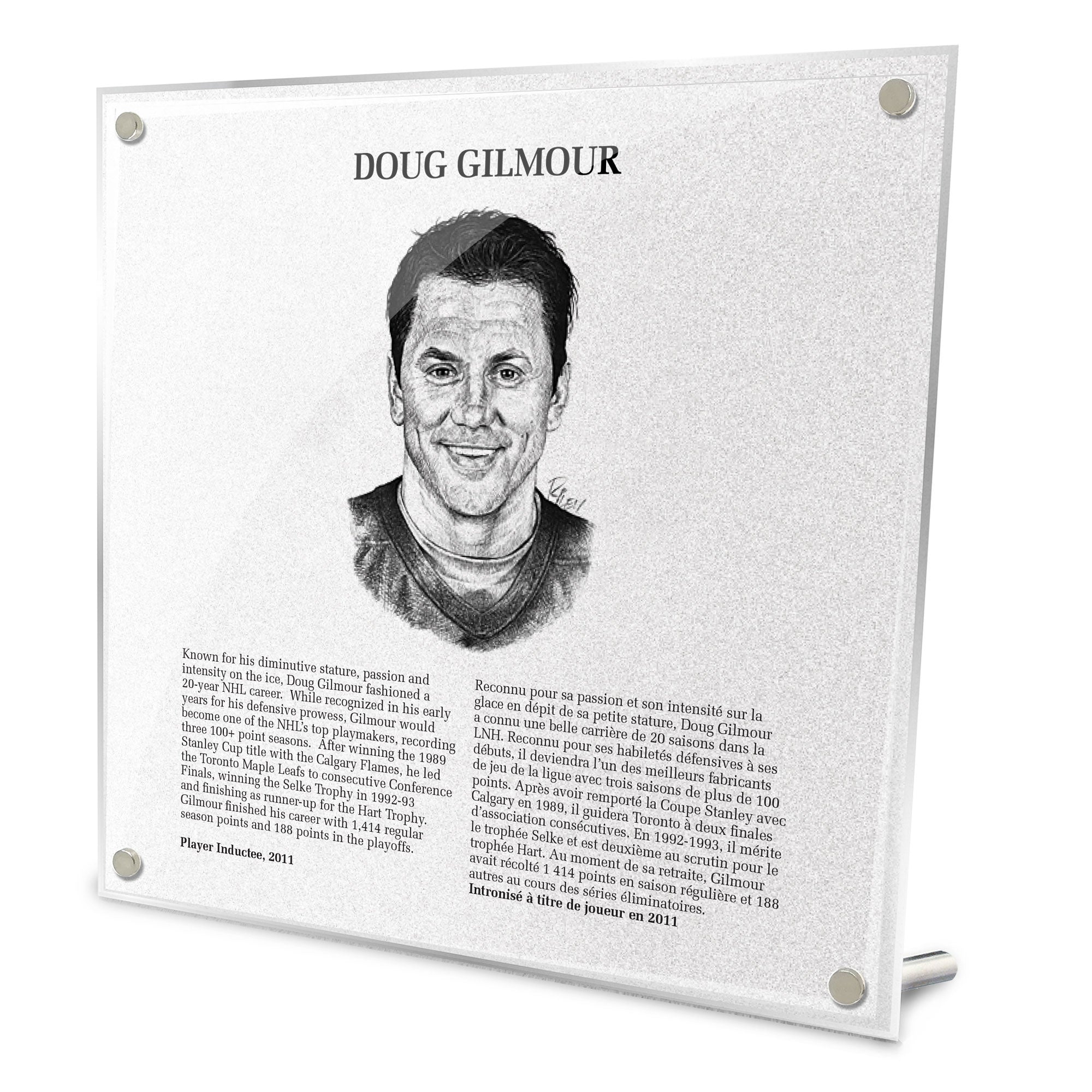 Hockey Hall of Fame Plaque 9" x 9" | Hockey Hall of Fame