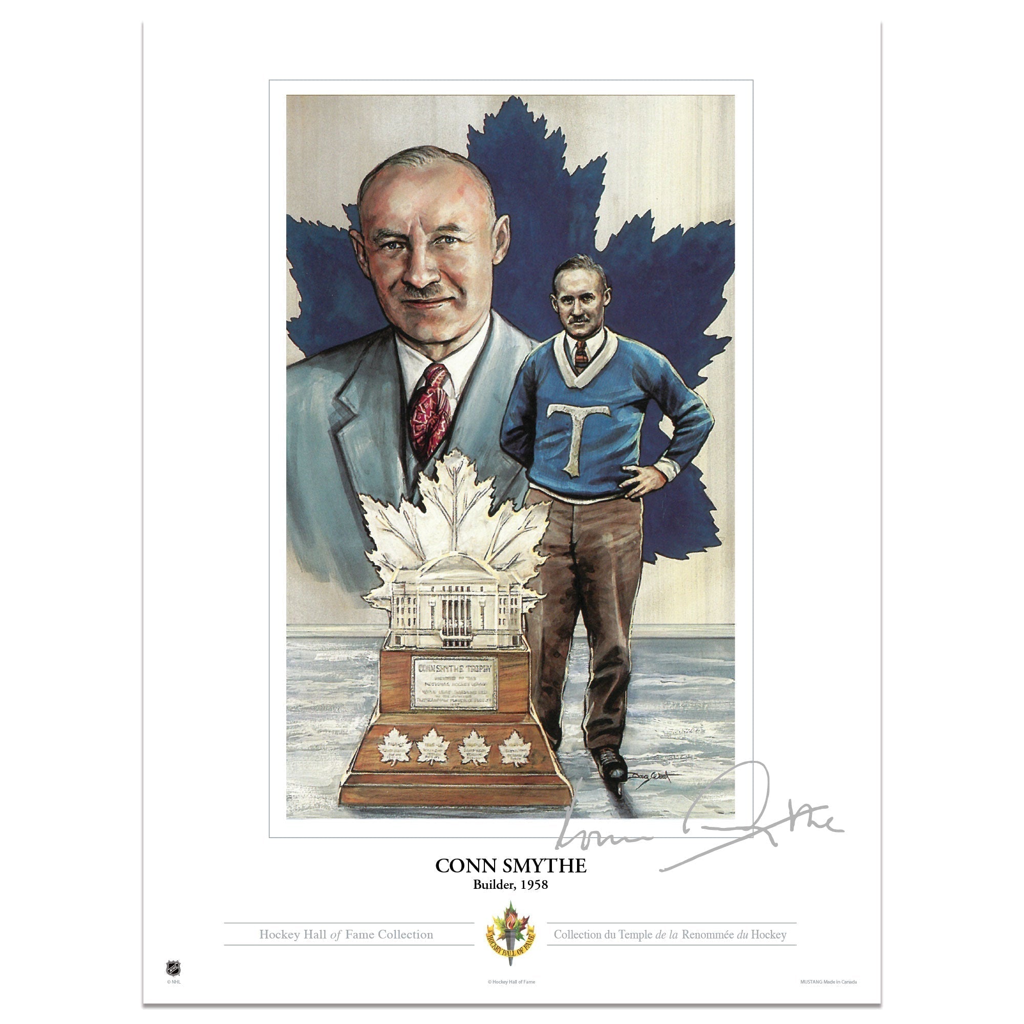 Hockey Memorabilia | Conn Smythe Collectors Card Print 12"x16" | The ...