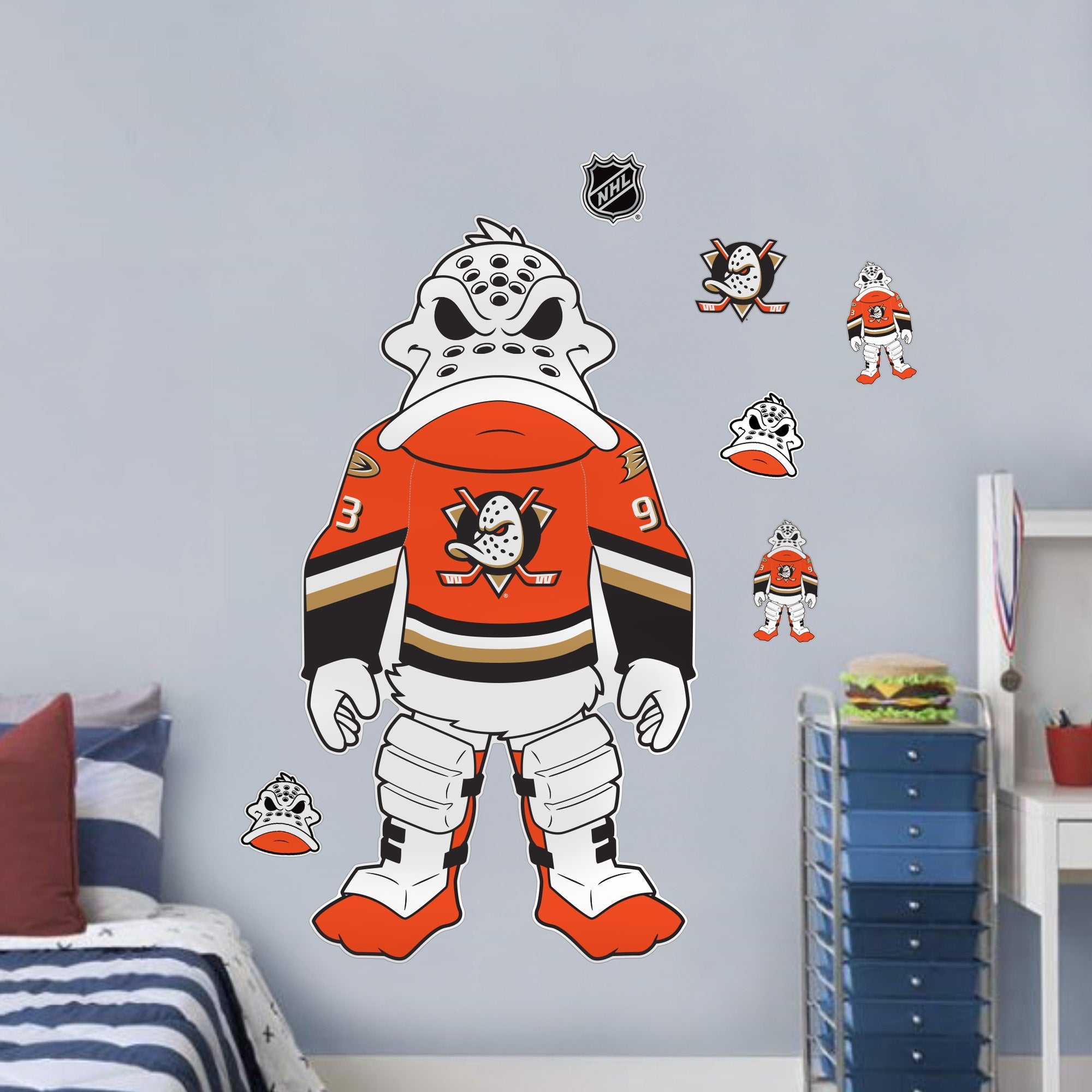 Anaheim Ducks Repositionable Wall Decal Set - Mascot – Hockey Hall of Fame