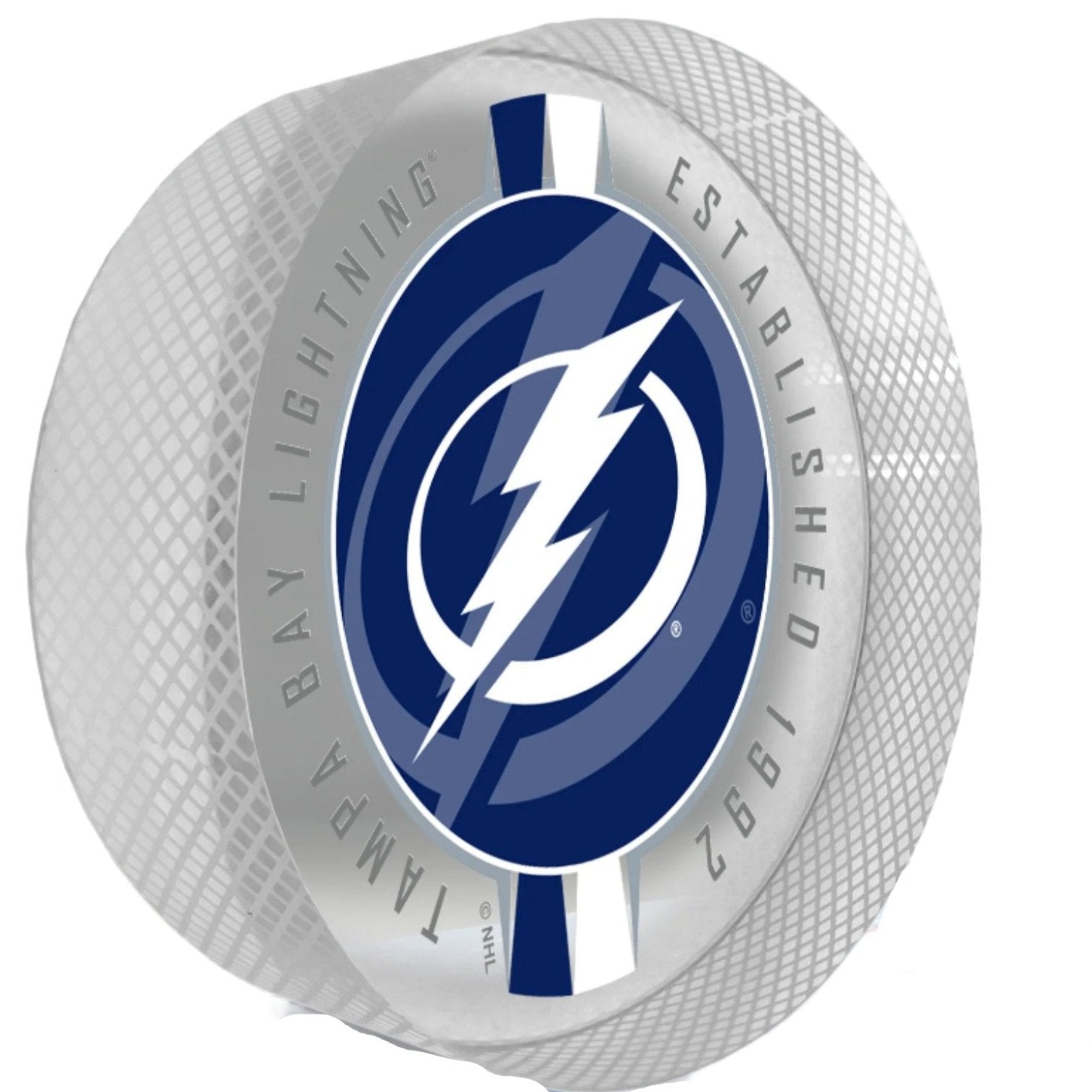 Tampa Bay Lightning Puck | Crystal Ribbon – Hockey Hall of Fame