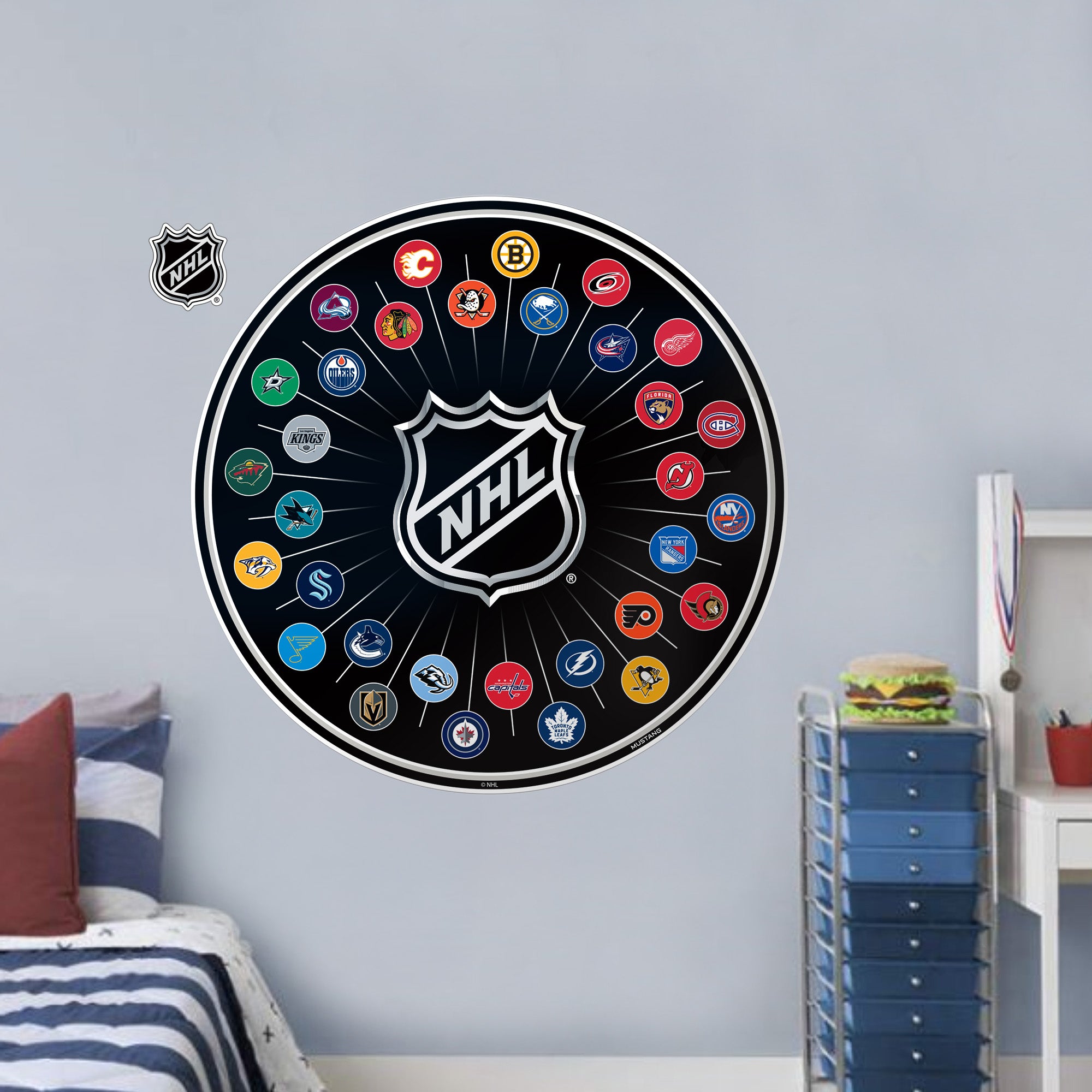 28X28 Repositionable Wall Decal - NHL 32 – Hockey Hall of Fame