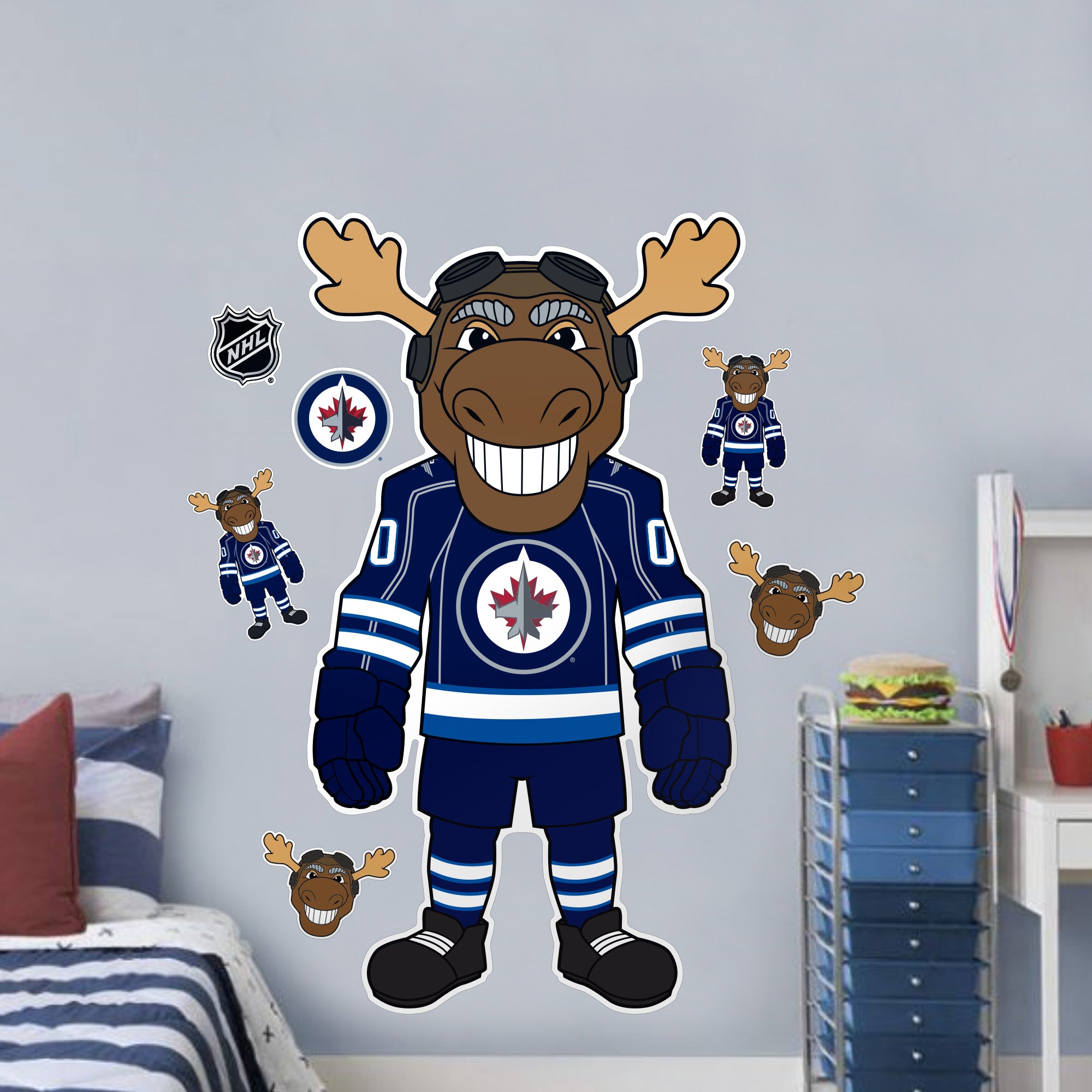 Winnipeg Jets Repositionable Wall Decal Set - Mascot – Hockey Hall of Fame