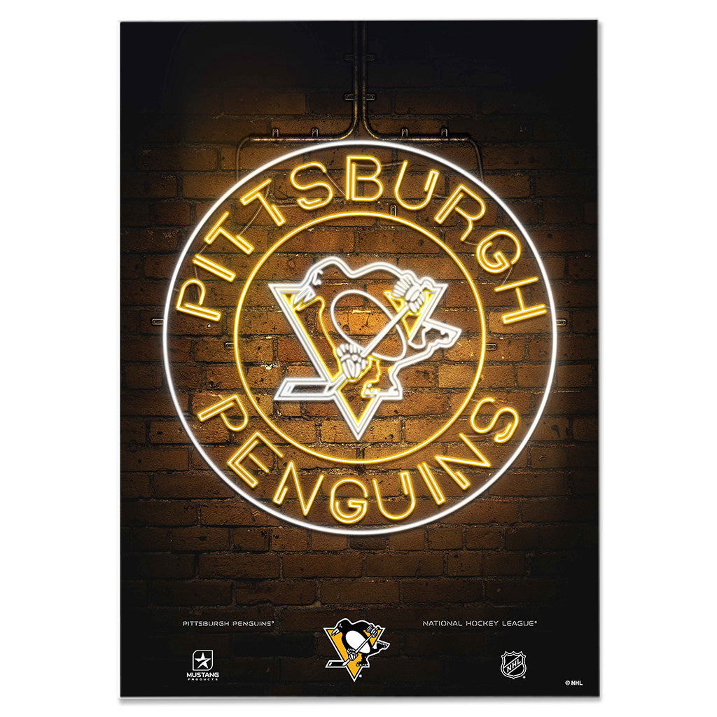 Pittsburgh Penguins Neon Sign | Print 12" x 16" | Sports Decor – Hockey ...