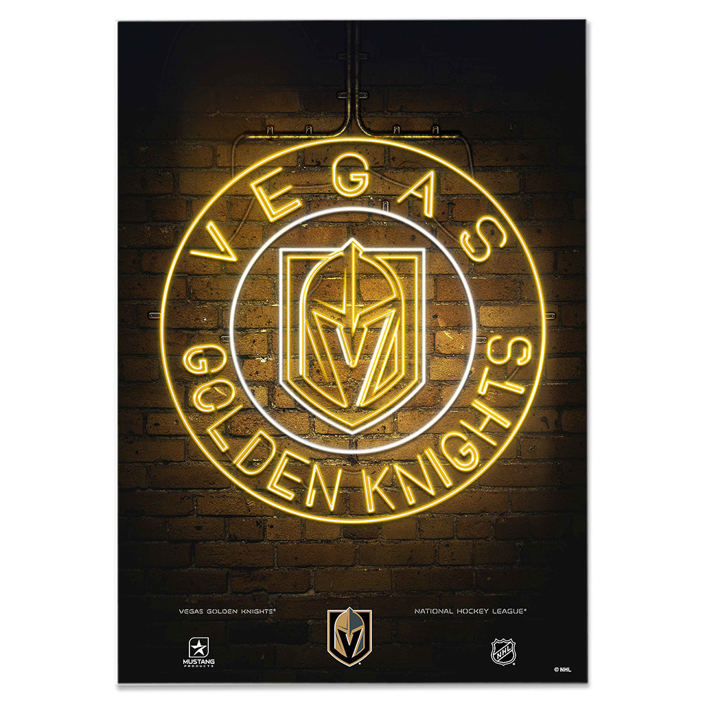 Vegas Golden Knights Neon Sign | Print 12" x 16" | Sports Decor ...