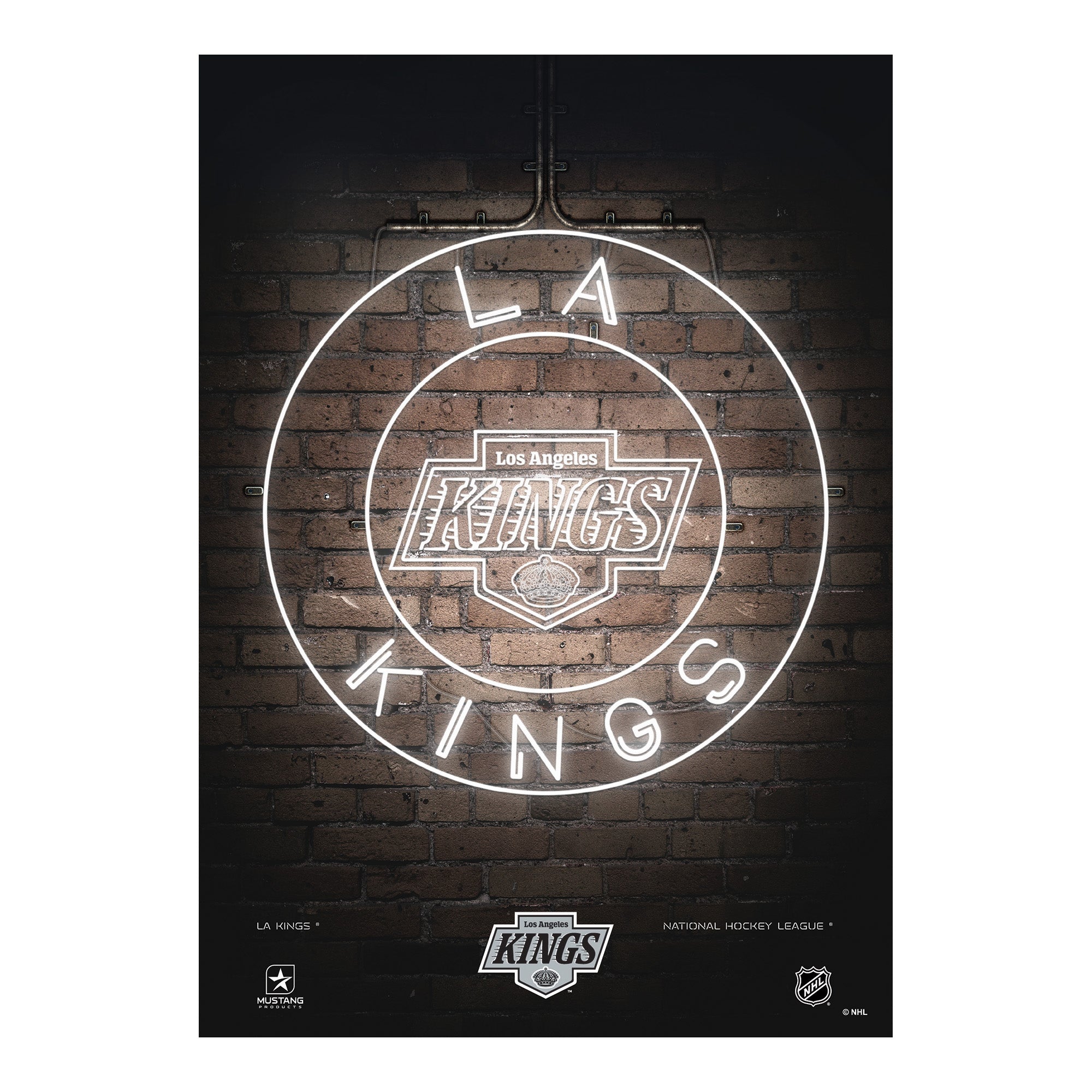 LA Kings Neon Sign | Print 12" x 16" | Sports Decor – Hockey Hall of Fame