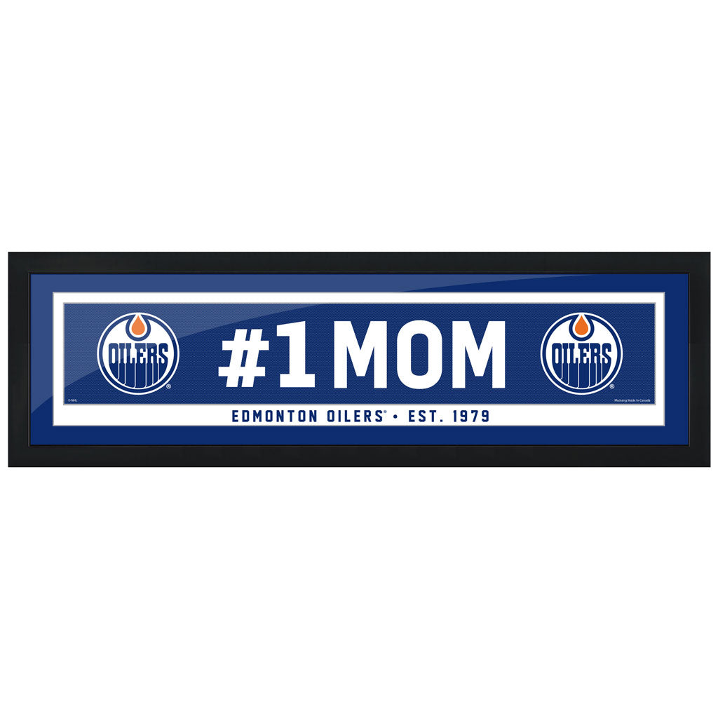 Edmonton Oilers #1 Mom 6x22 Frame – Hockey Hall of Fame
