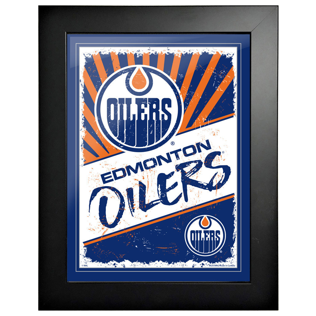 Edmonton Oilers 12x16 Classic Framed Artwork – Hockey Hall of Fame