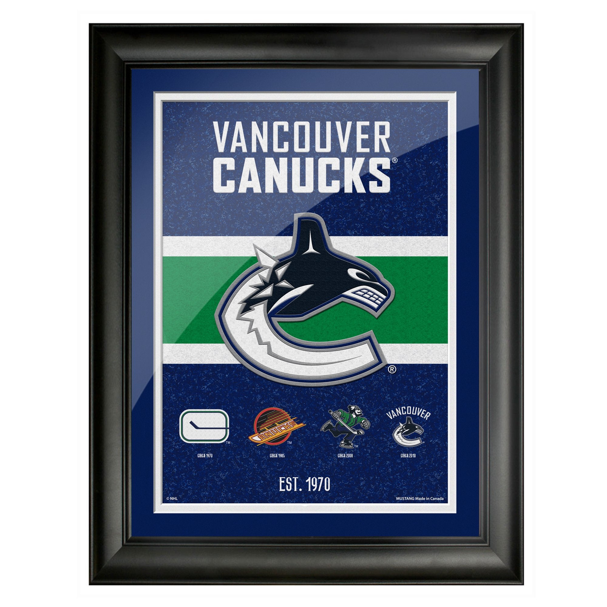 Vancouver Canucks 12x16 Team Tradition Framed Artwork – Hockey Hall of Fame