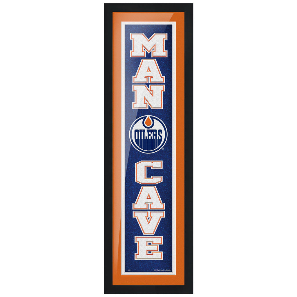 Edmonton Oilers 6x22 Team Man Cave Framed Artwork – Hockey Hall of Fame