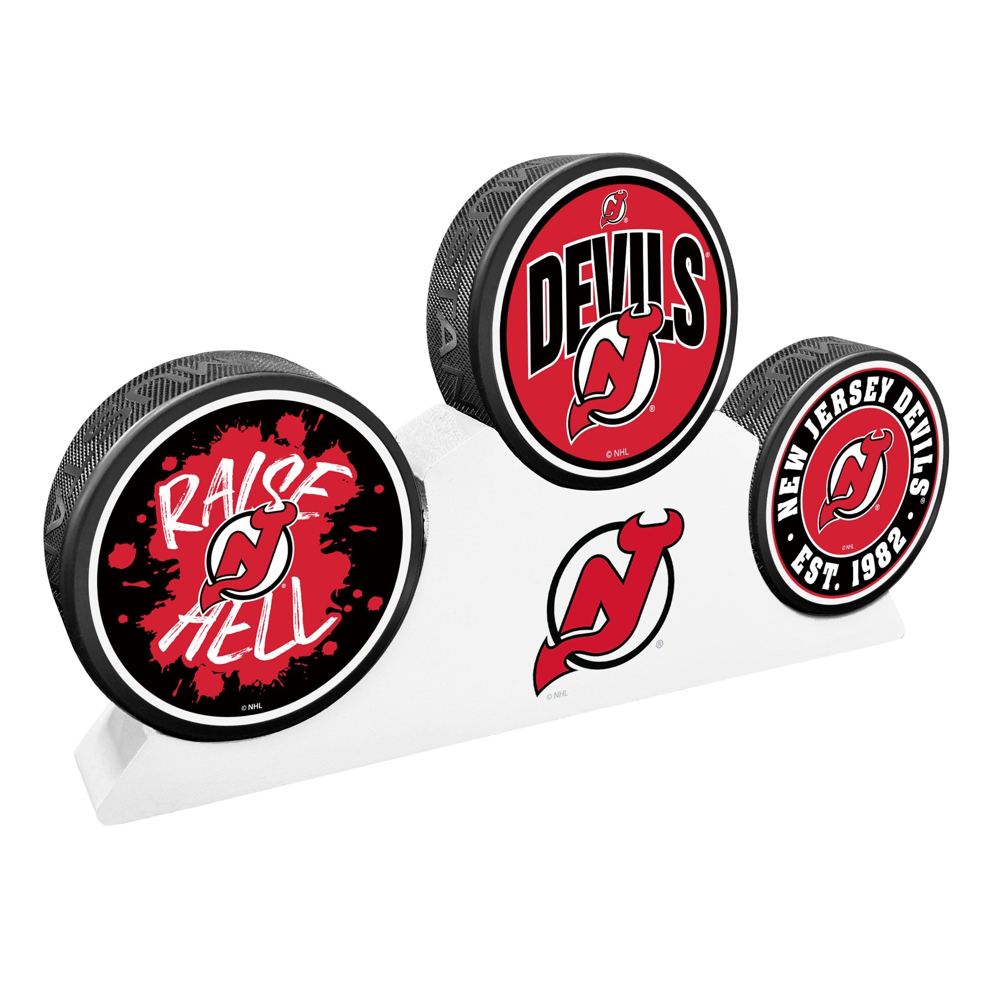 New Jersey Devils - 3 Puck Podium Set – Hockey Hall of Fame