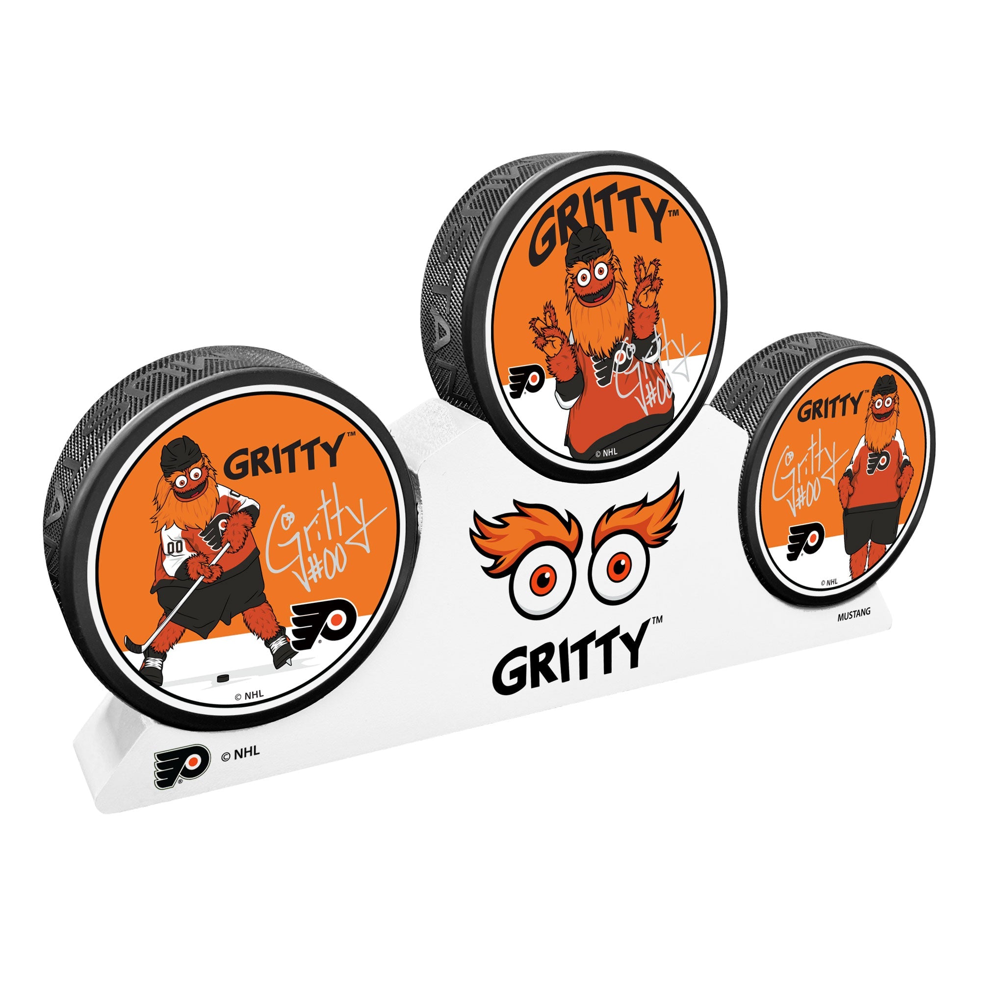 Philadelphia Flyers Gritty - 3 Puck Podium Set – Hockey Hall of Fame
