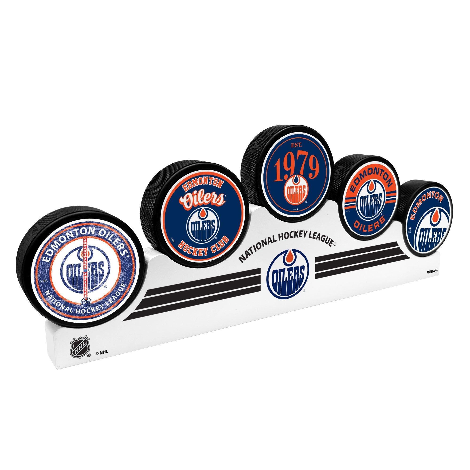 Edmonton Oilers - 5 Puck Podium Set – Hockey Hall of Fame