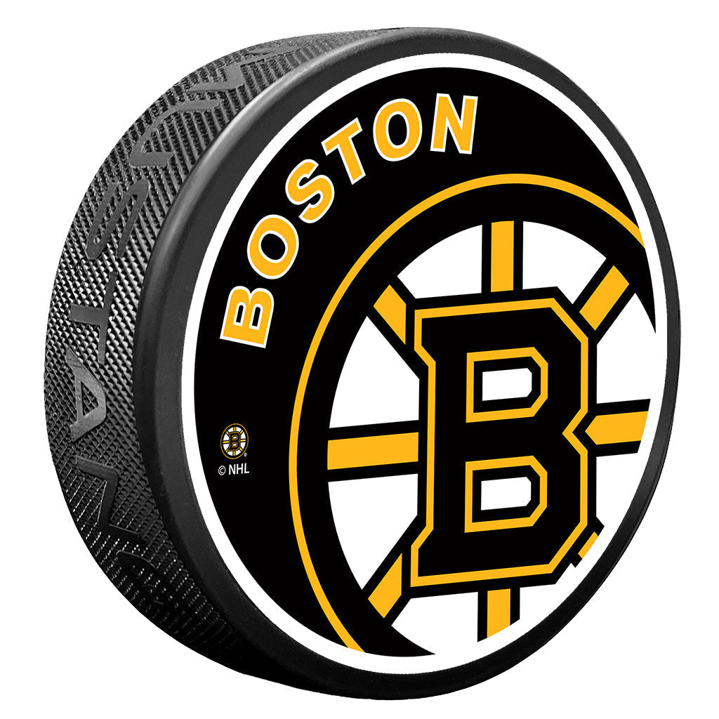 Boston Bruins Puck - Icon | Hockey Hall of Fame Shop