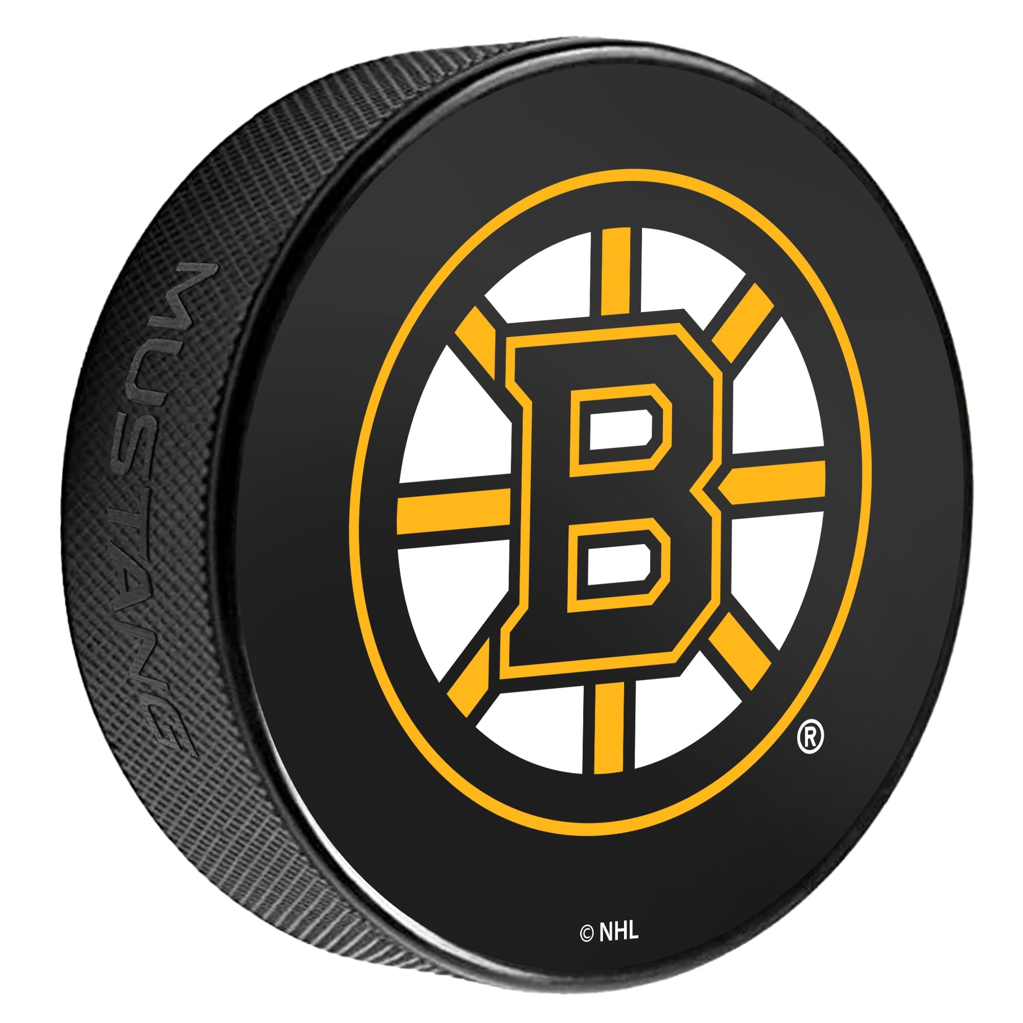 Boston Bruins Puck | Printed Primary Logo | Hockey Hall of Fame