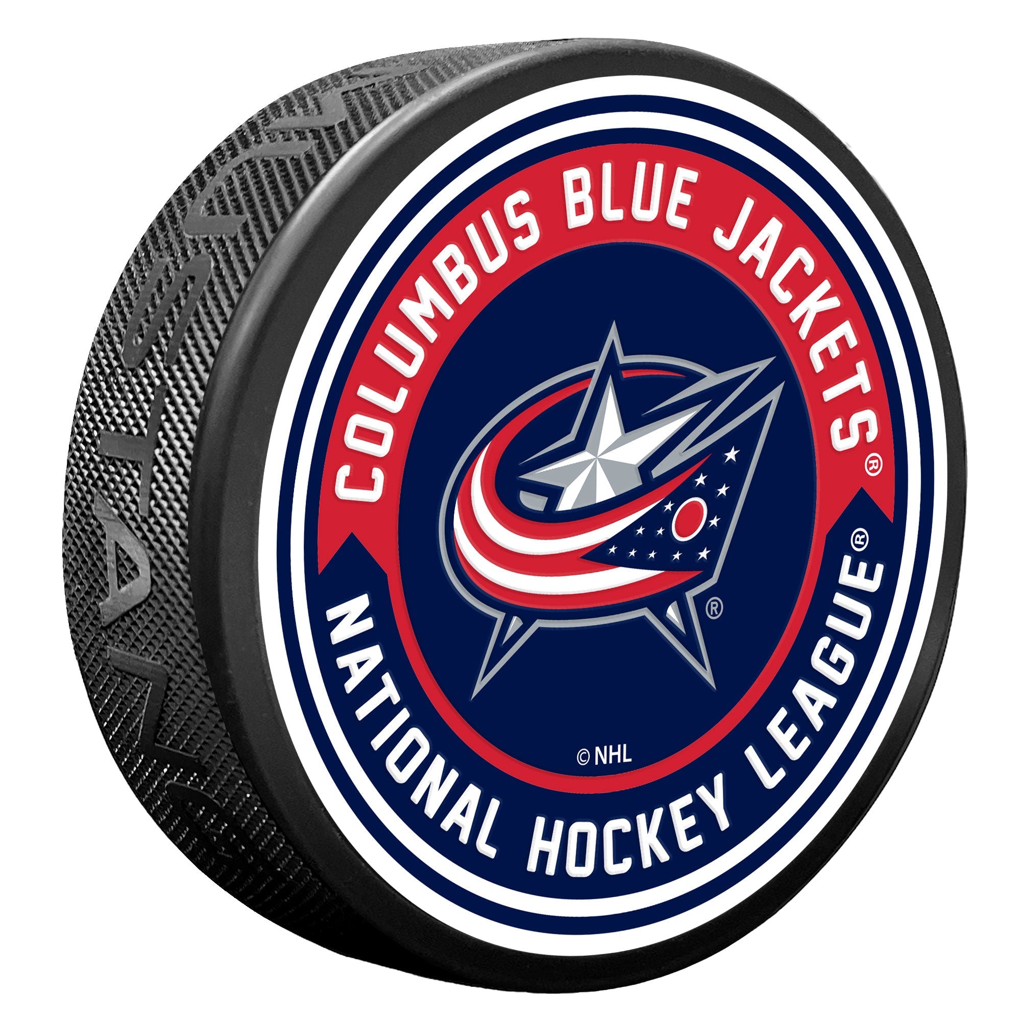 Columbus Blue Jackets Puck | Arrow Design | Hockey Hall of Fame