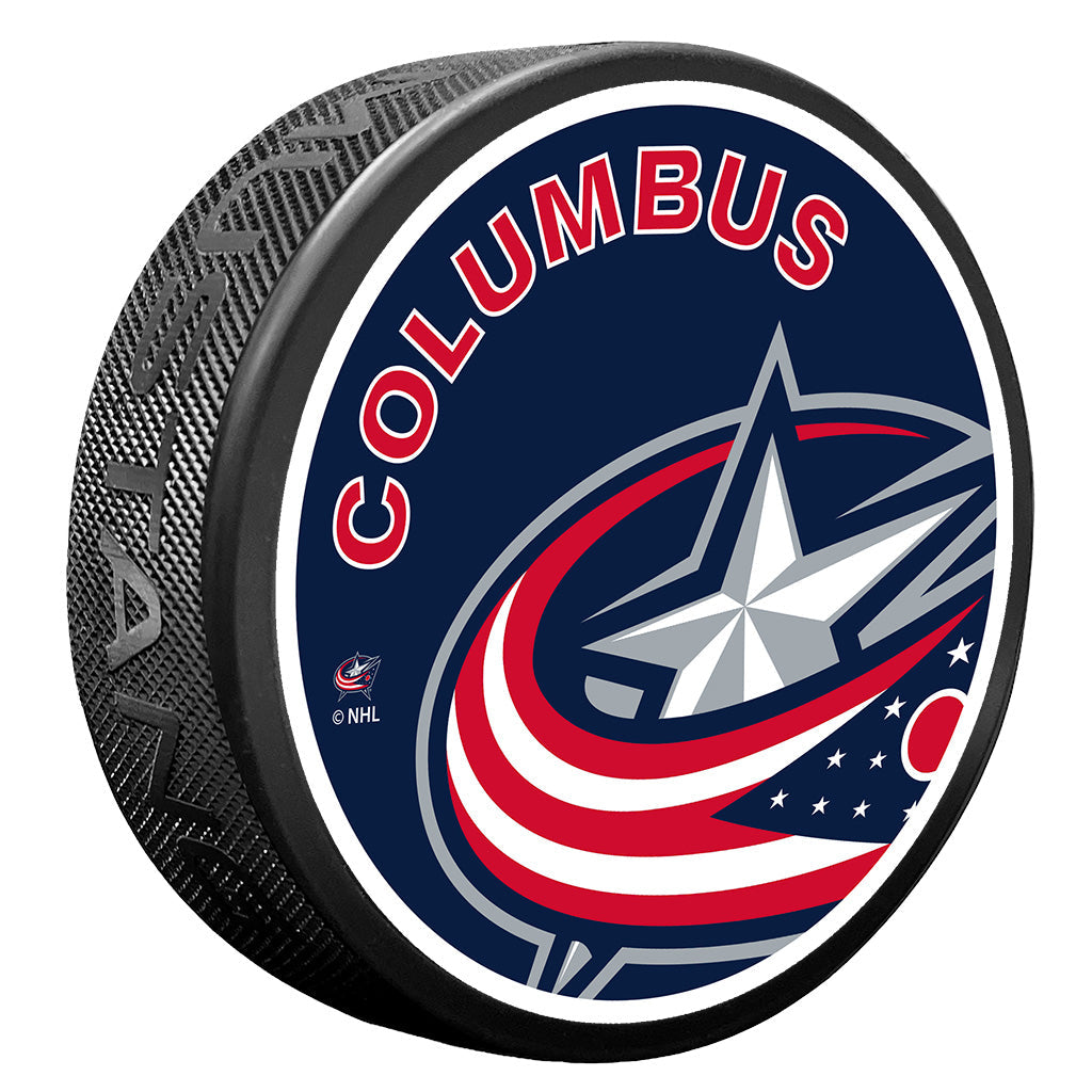 Columbus Blue Jackets Puck - Icon | Hockey Hall of Fame Shop