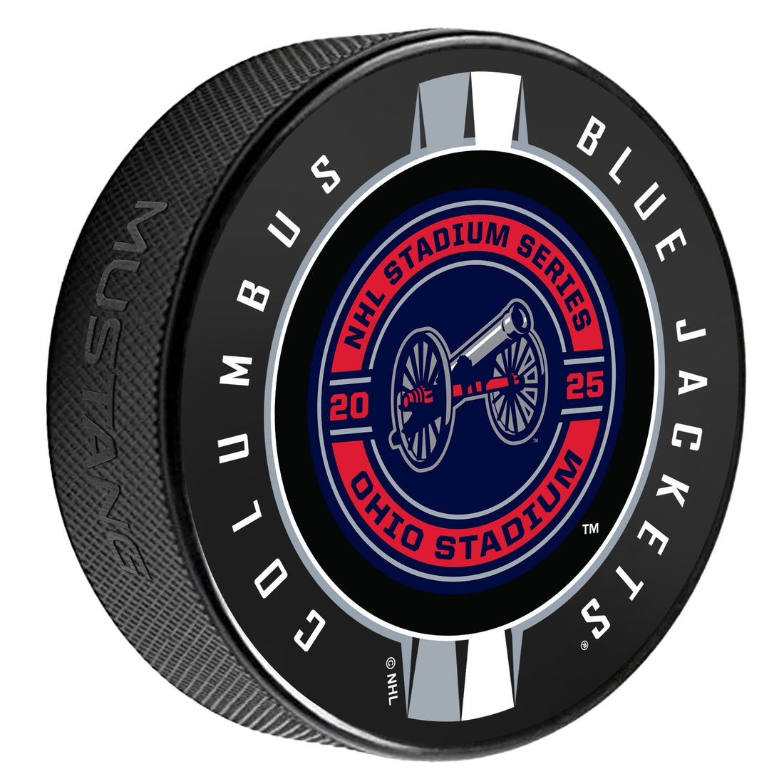 2025 Stadium Series - Columbus Blue Jackets Ribbon Puck – Hockey Hall ...