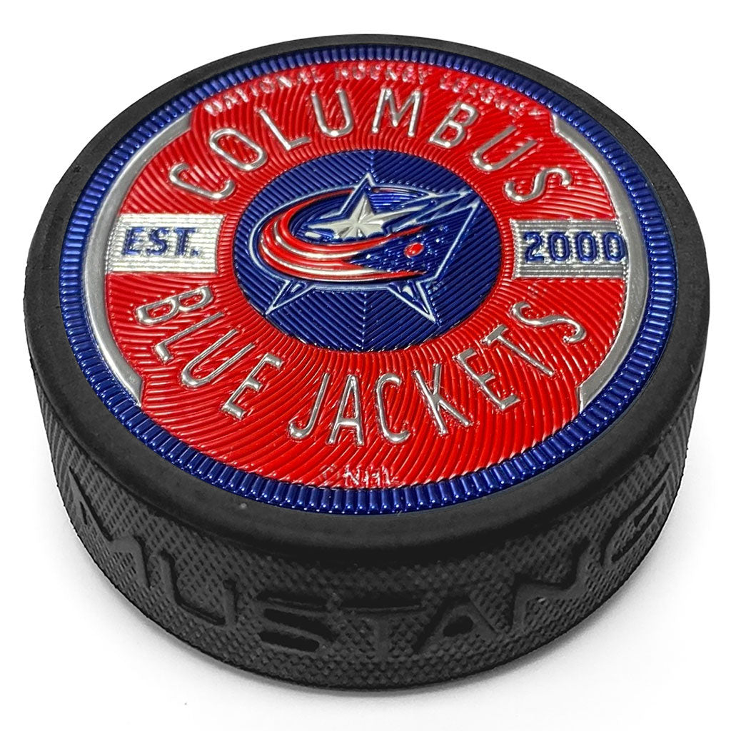 Columbus Blue Jackets Gear Puck Design Trimflexx – Hockey Hall of Fame