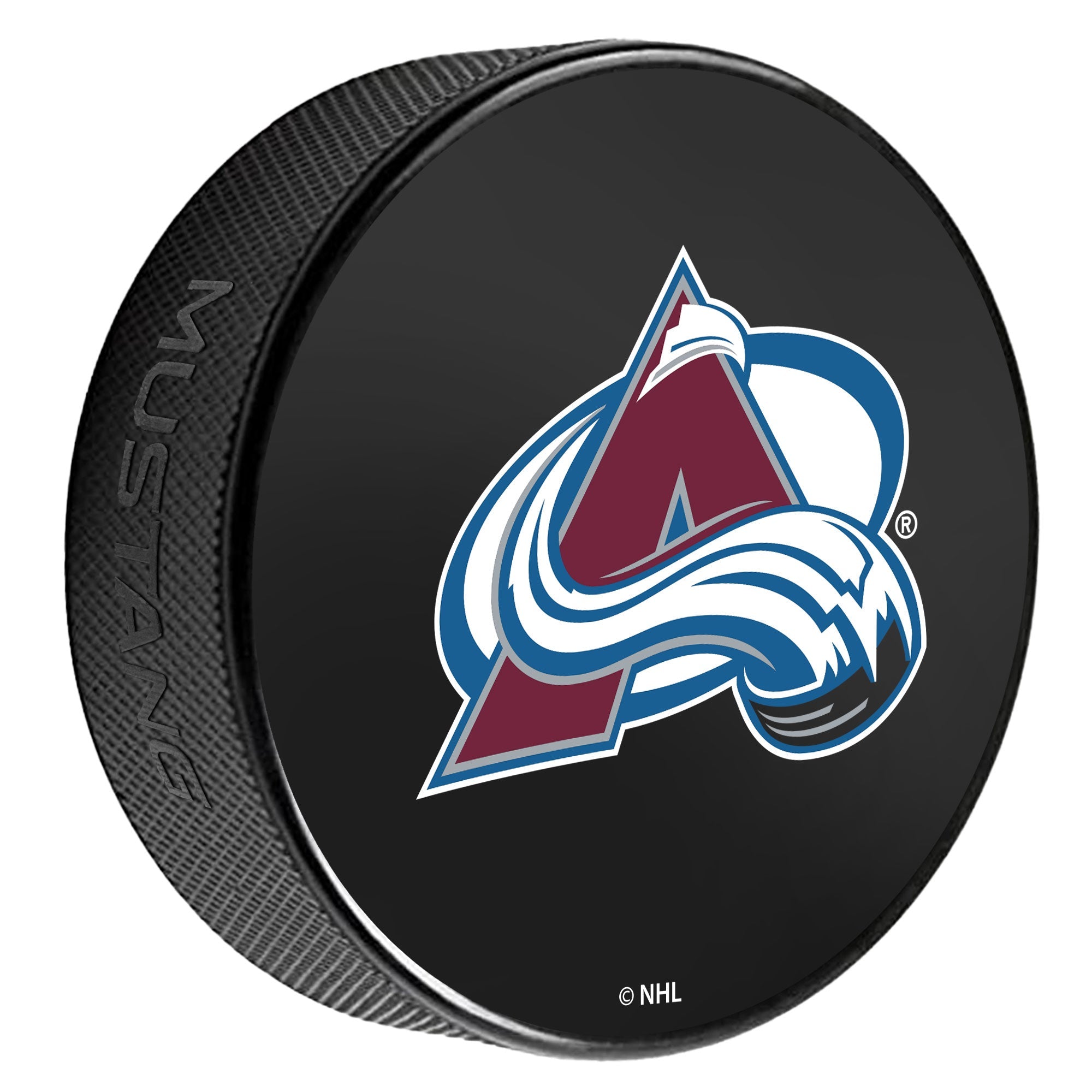 Colorado Avalanche Puck | Printed Primary Logo | Hockey Hall of Fame