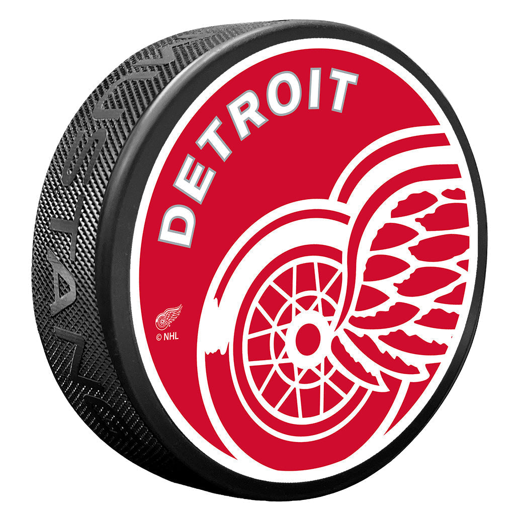 Detroit Red Wings Puck - Icon | Hockey Hall of Fame Shop