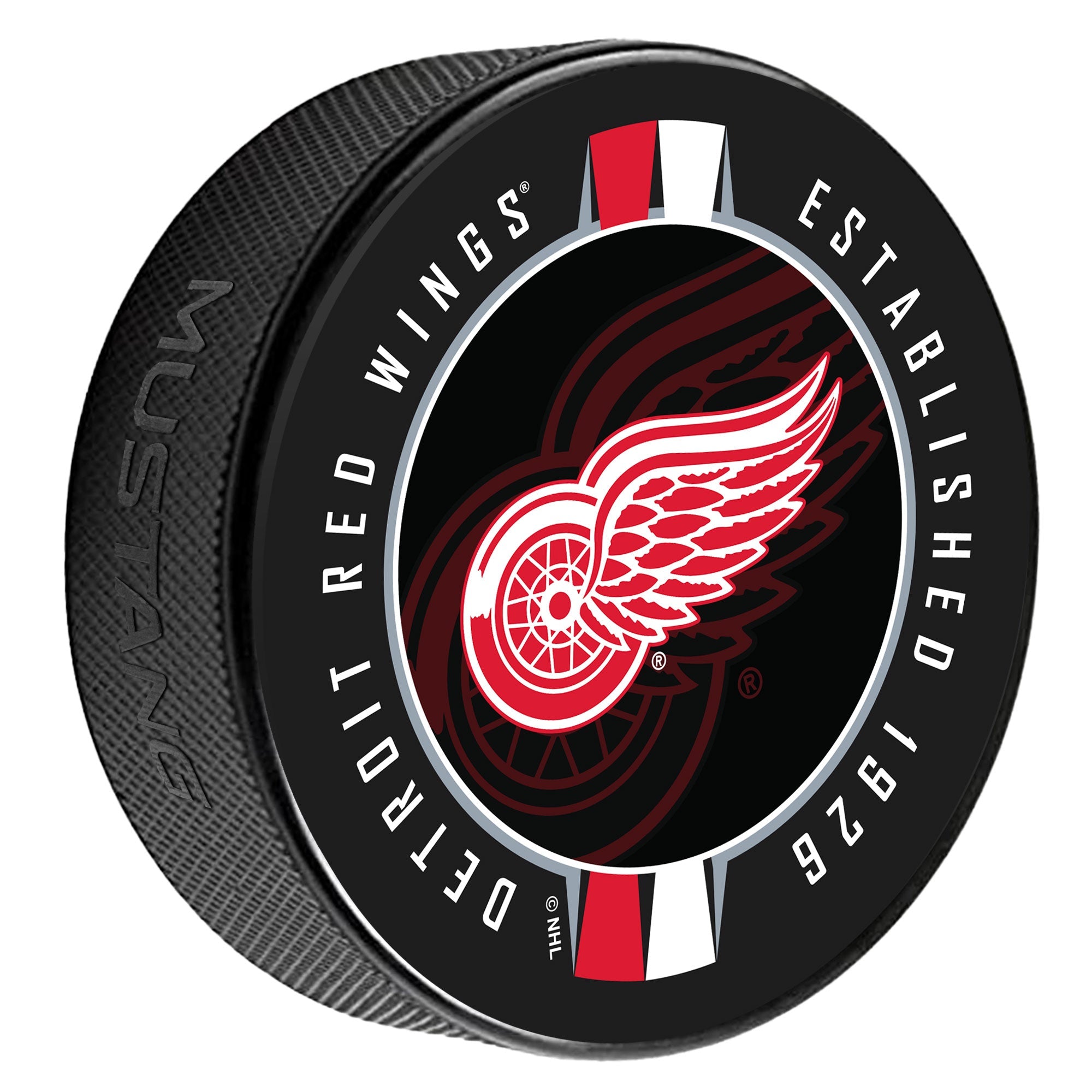 Detroit Red Wings Puck | Ribbon | Sports Decor – Hockey Hall of Fame