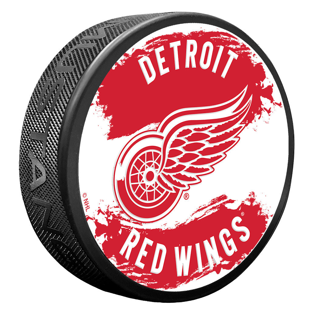 Detroit Red Wings Puck - Splash | Hockey Hall of Fame Shop – Hockey ...