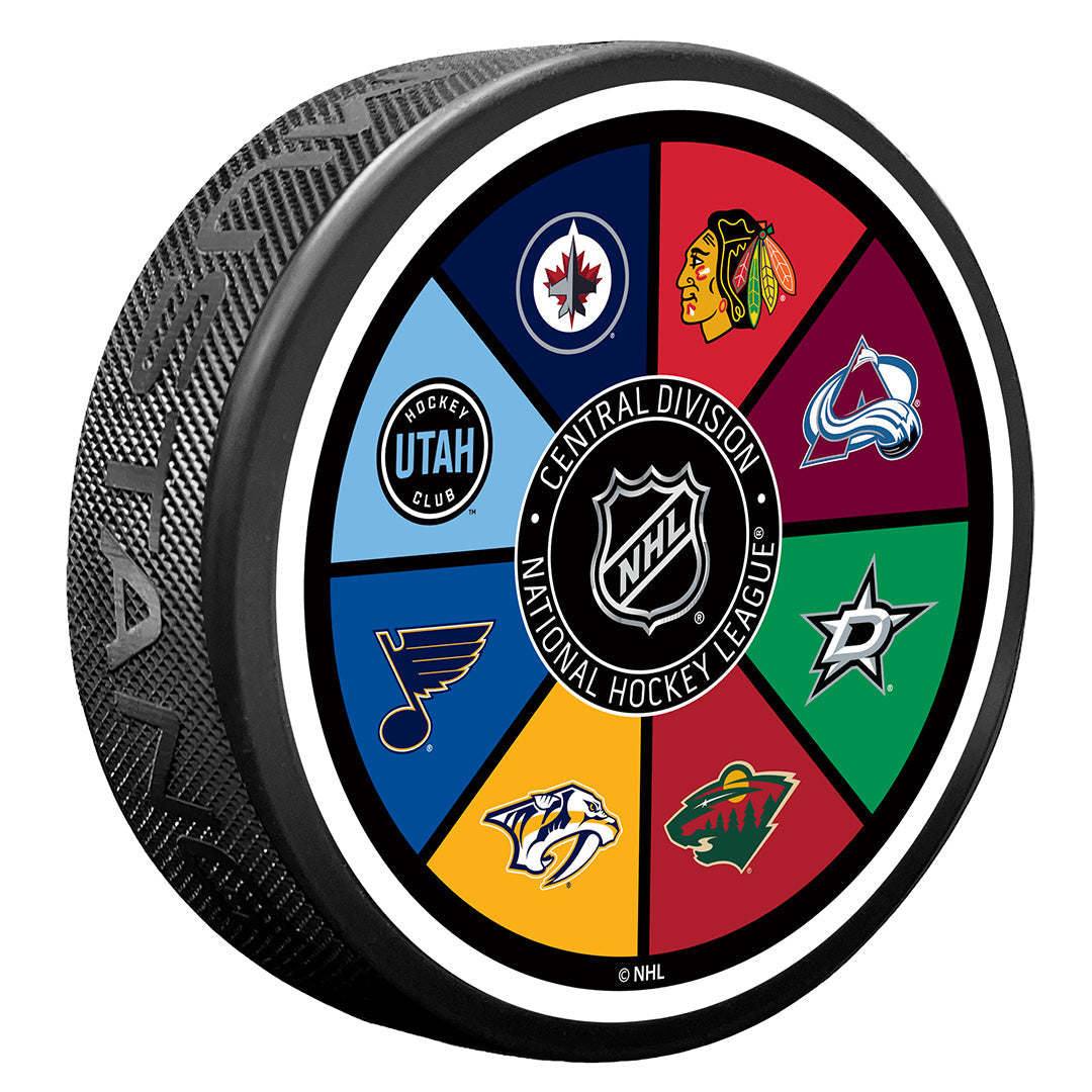 Atlantic Division NHL Puck | Sports Decor – Hockey Hall of Fame