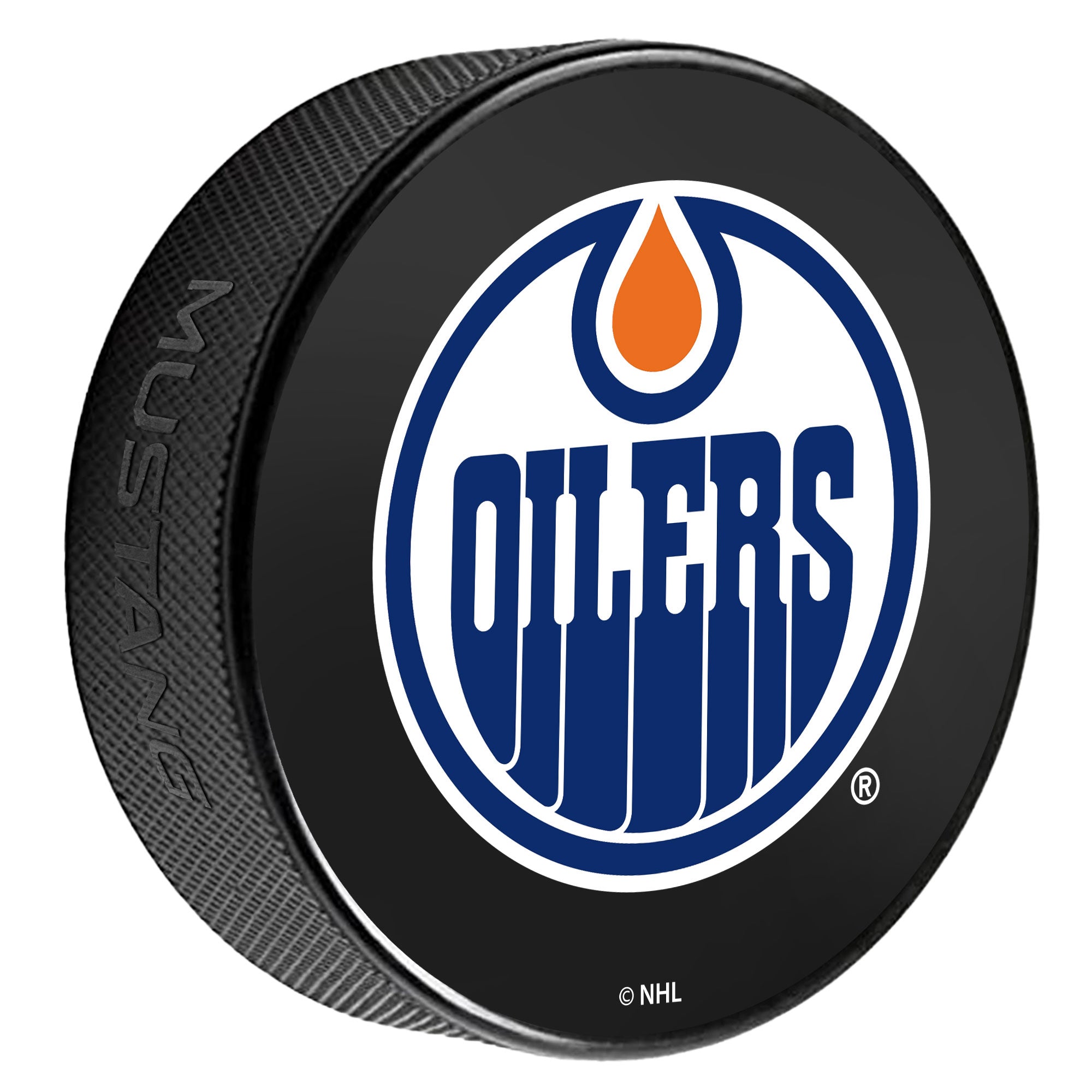 Edmonton Oilers Puck | Printed Primary Logo | Hockey Hall of Fame