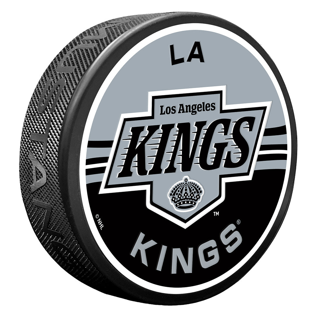 LA Kings Puck - Half & Half | Sports Decor – Hockey Hall of Fame