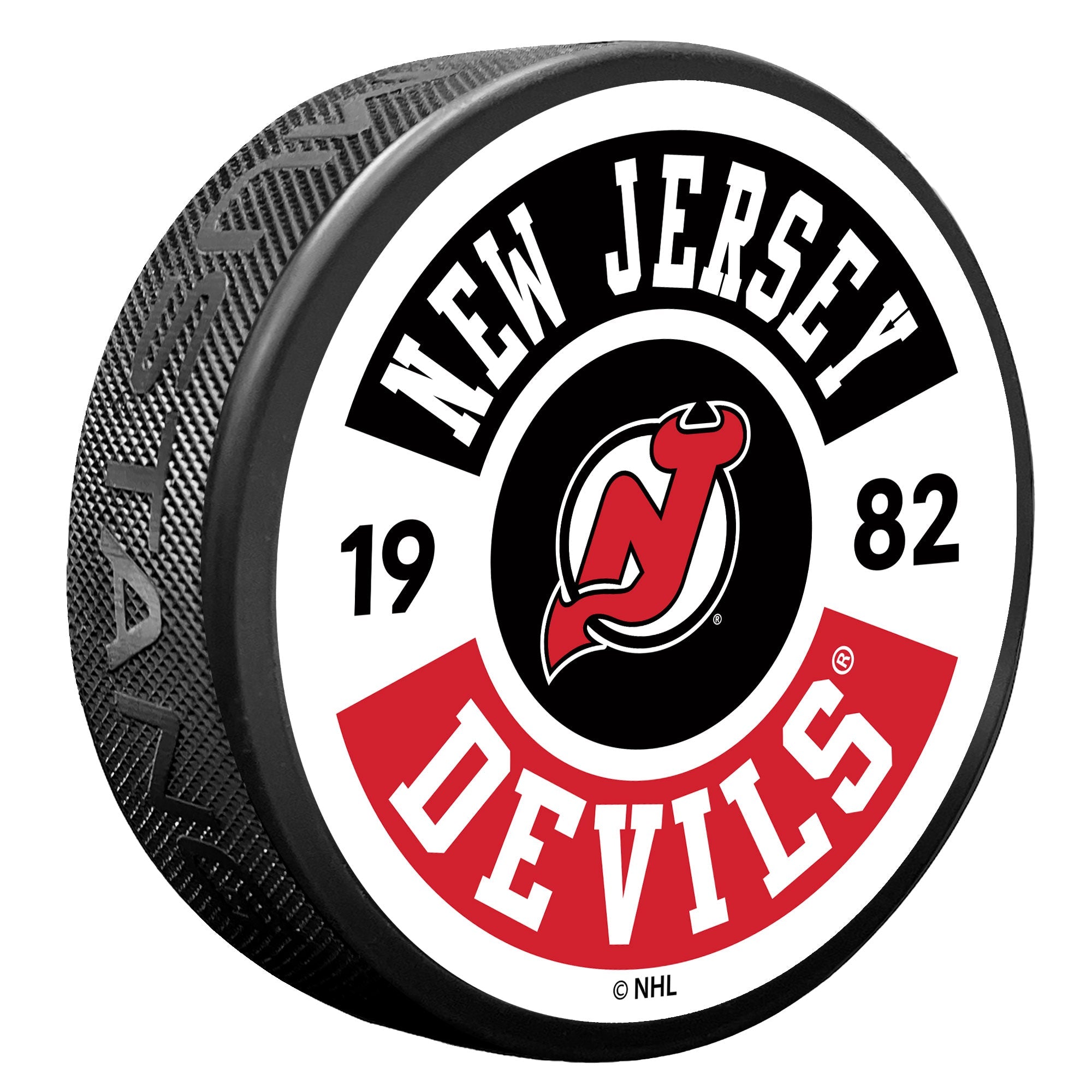 New Jersey Devils Puck - Double Round | Sports Decor – Hockey Hall of Fame