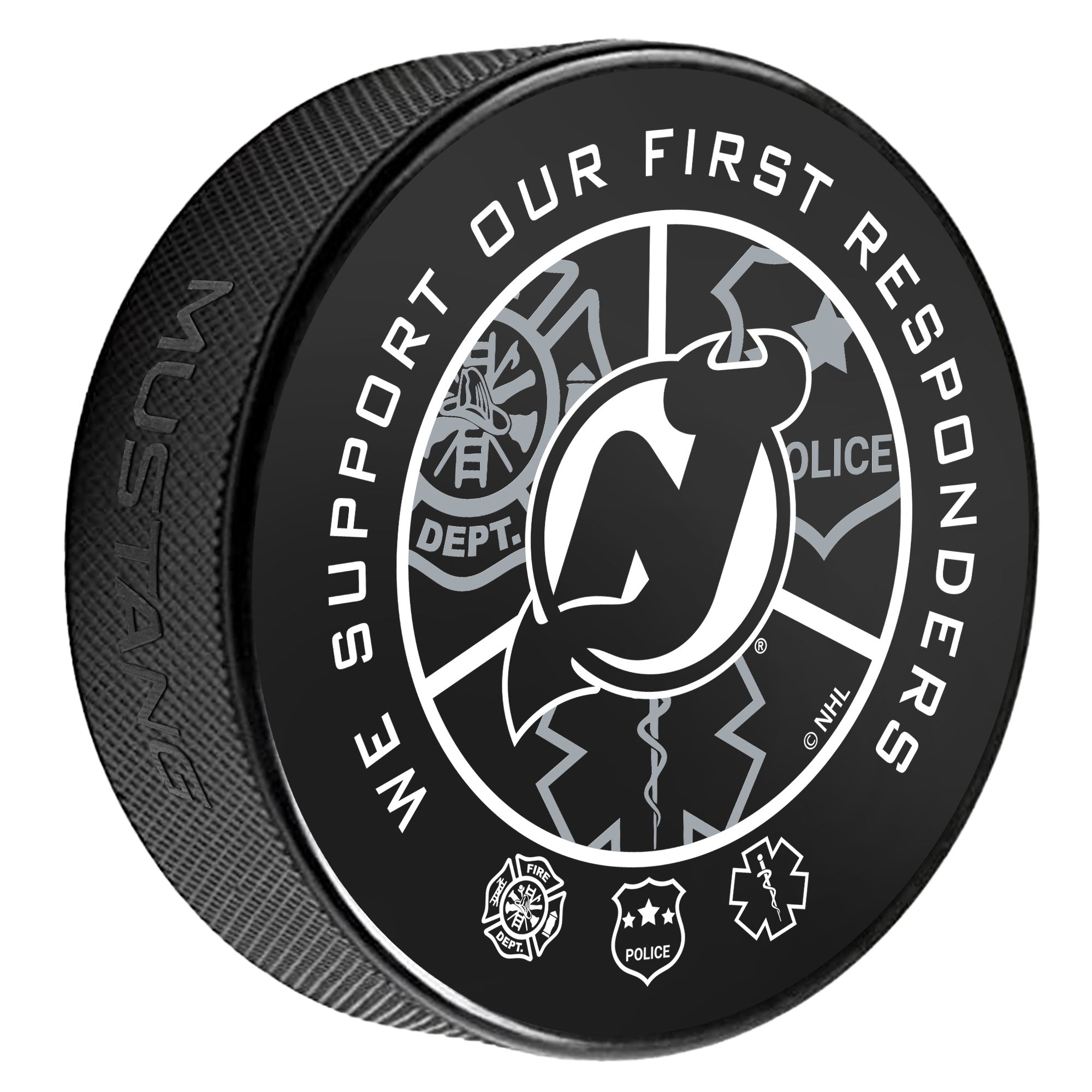 New Jersey Devils Puck | Printed First Responders | Hockey Hall of Fame