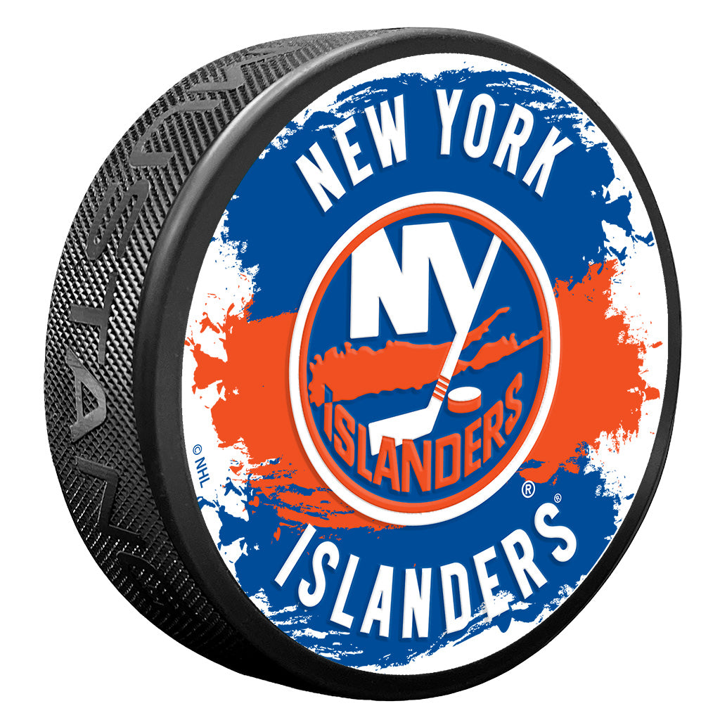 New York Islanders Puck - Splash | Sports Decor – Hockey Hall of Fame