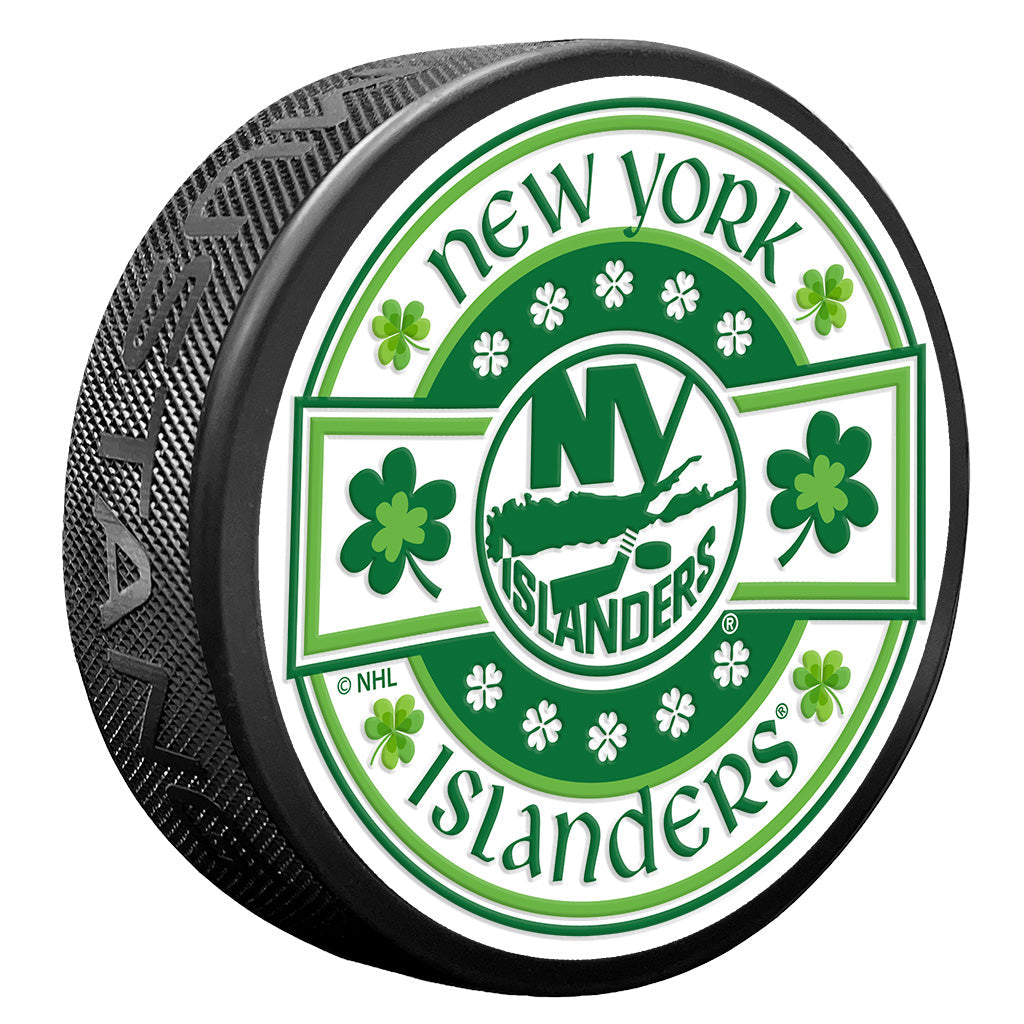 New York Islanders Lucky St. Patrick's Day Puck – Hockey Hall of Fame