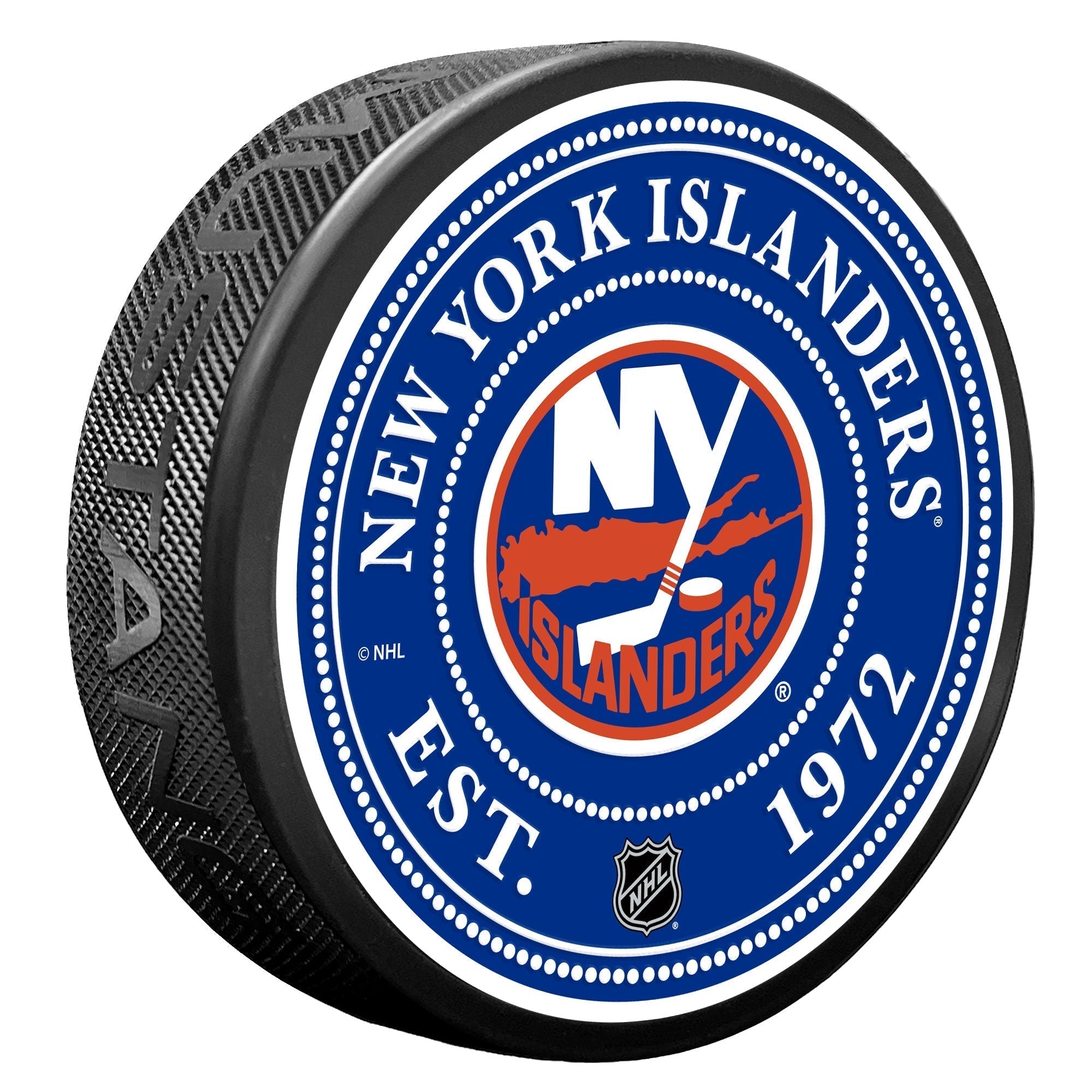 New York Islanders Puck - Stud | Sports Decor – Hockey Hall of Fame