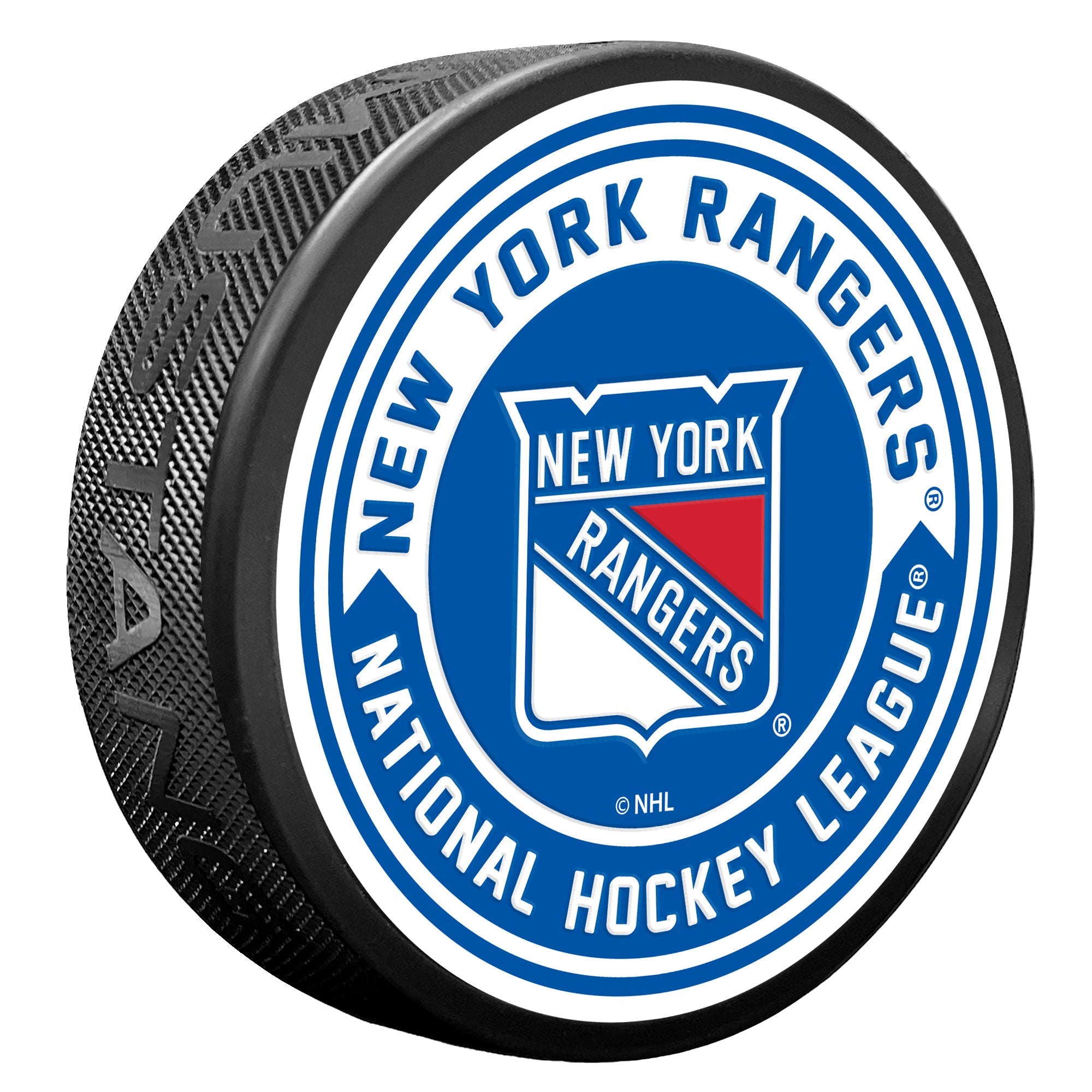 New York Rangers Puck | Arrow Design | Hockey Hall of Fame – Hockey ...