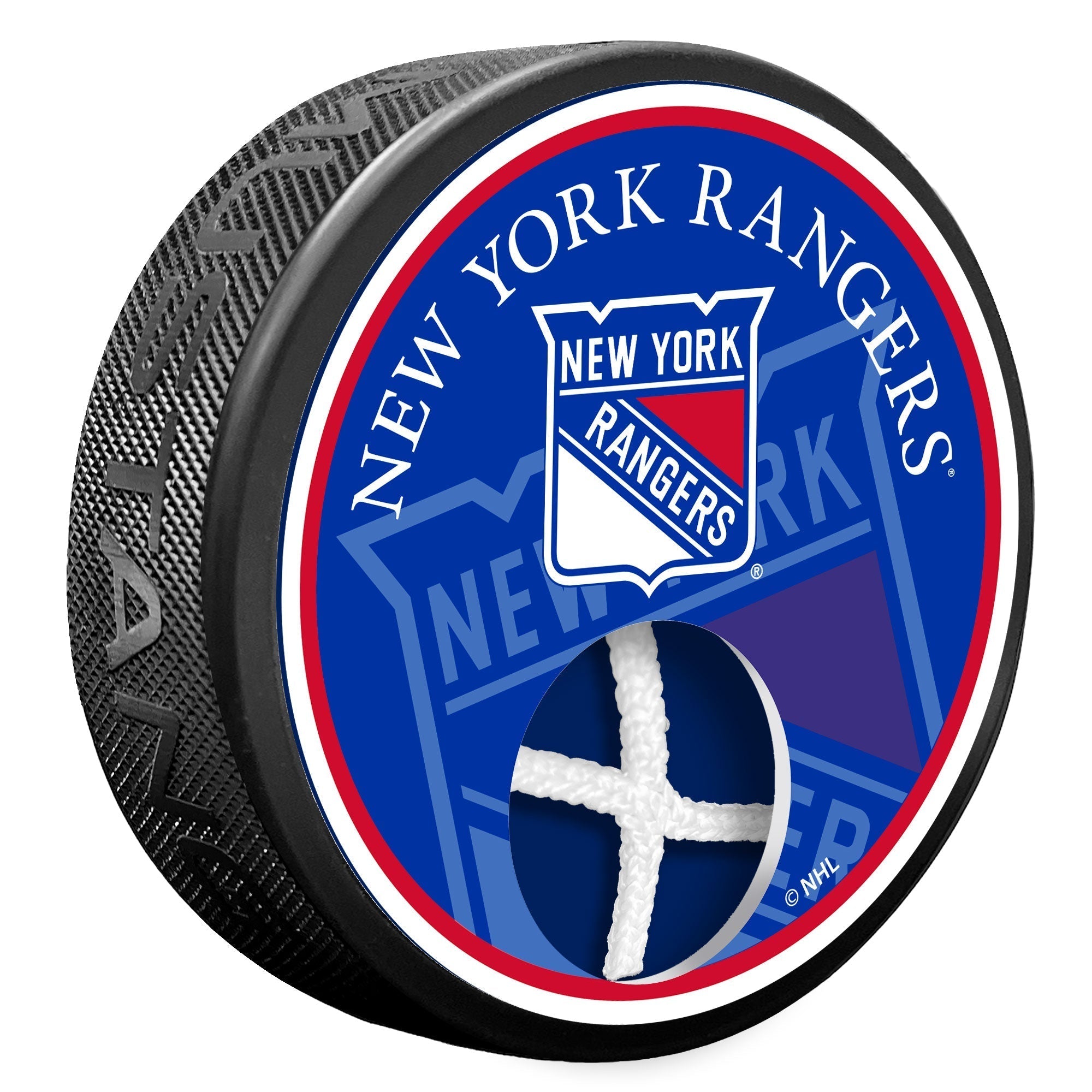 New York Rangers Puck - Game Used Net | Sports Decor – Hockey Hall of Fame