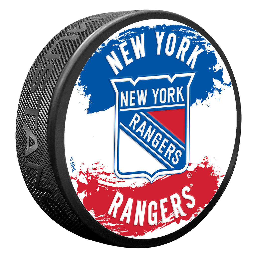 New York Rangers Puck - Splash | Sports Decor – Hockey Hall of Fame