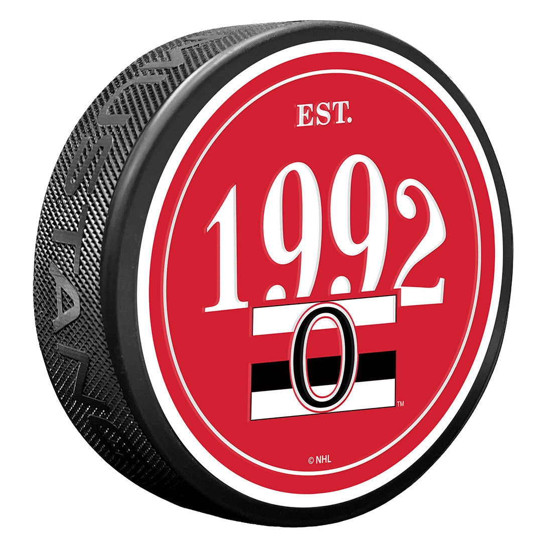 Ottawa Senators Puck - Founding Year | Hockey Hall of Fame Shop